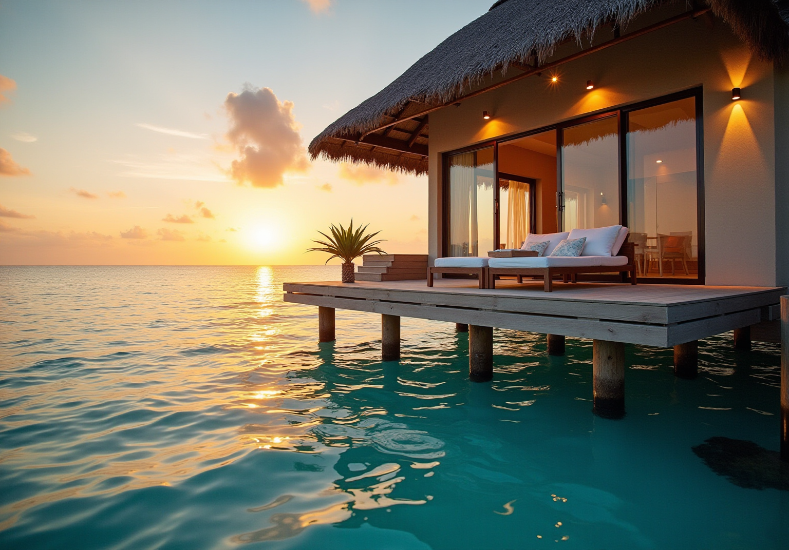 Romantic Overwater Villa in the Maldives
