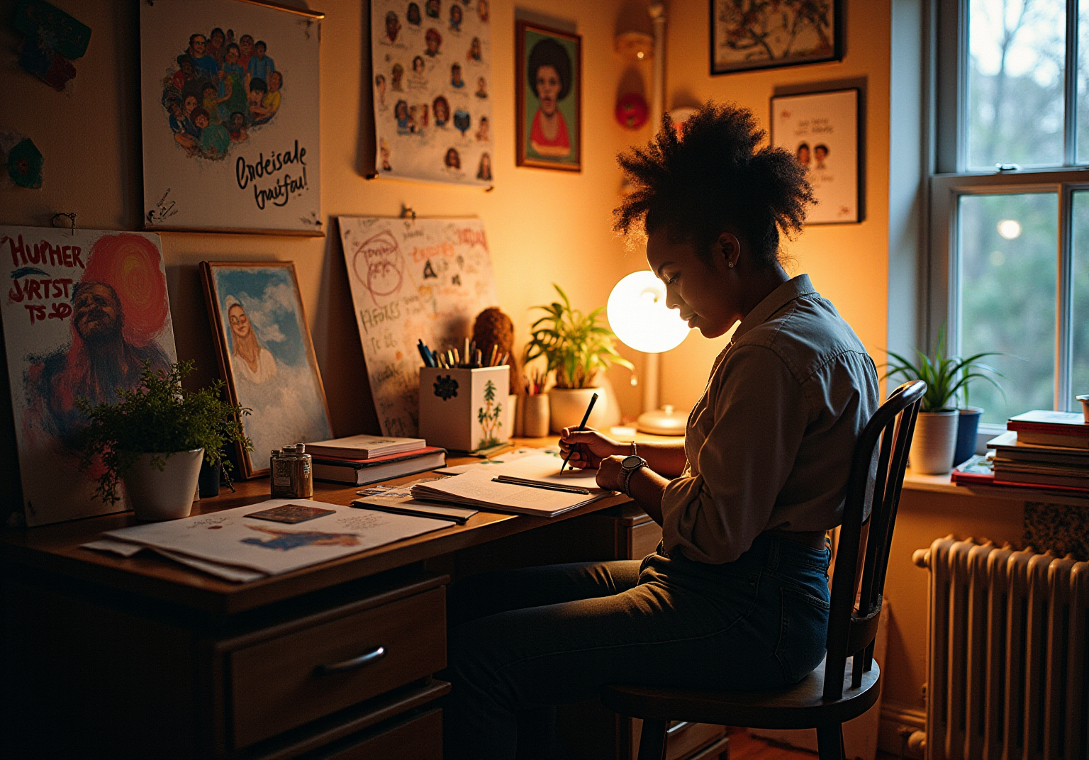 Defining Artistic Vision in a Cozy Studio