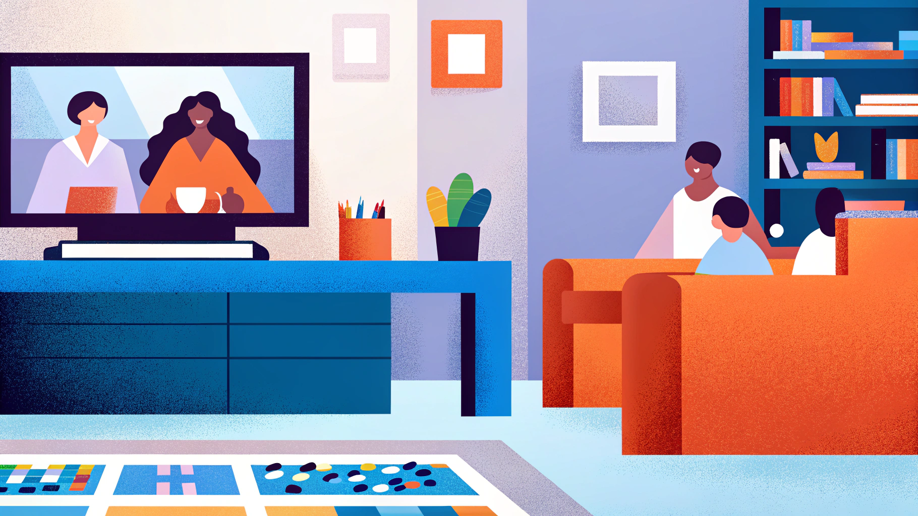 Family Prepared for Internet Outages