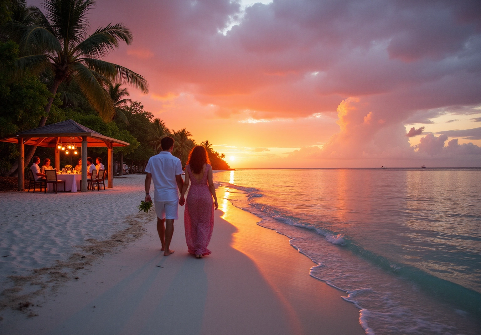 Romantic Sunset at Reethi Beach