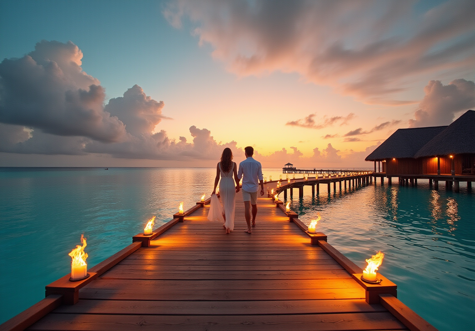 Romantic Maldives Sunset