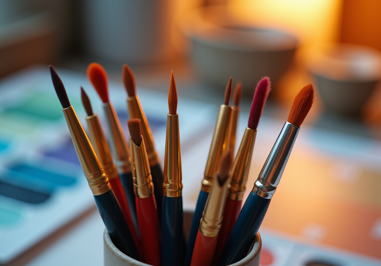Comparison of Synthetic and Natural Hair Watercolor Brushes Comparison of Synthetic and Natural Hair Watercolor Brushes