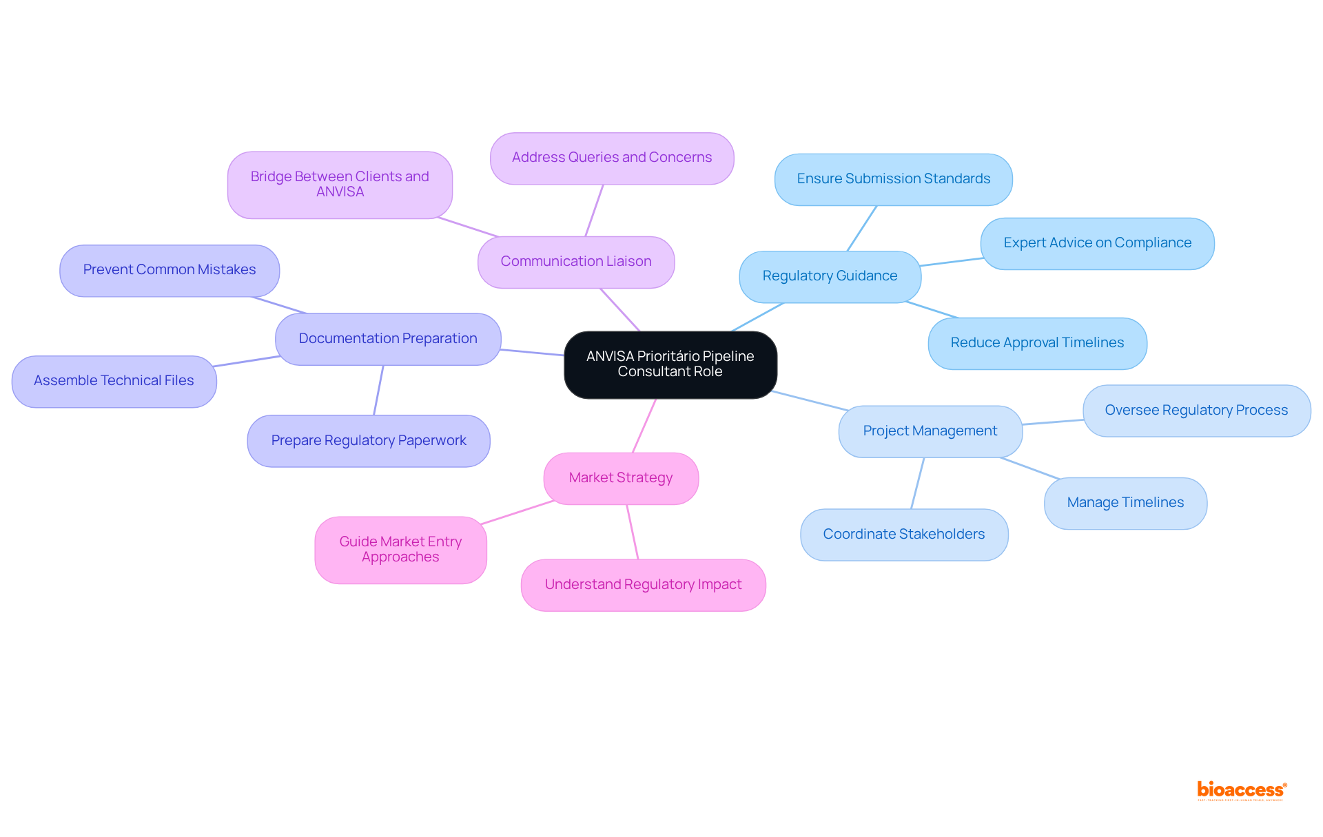 The main node represents the consultant's role. Each branch details a key responsibility, showing how they contribute to the overall compliance process. Follow the branches to see the specific tasks involved in each area.