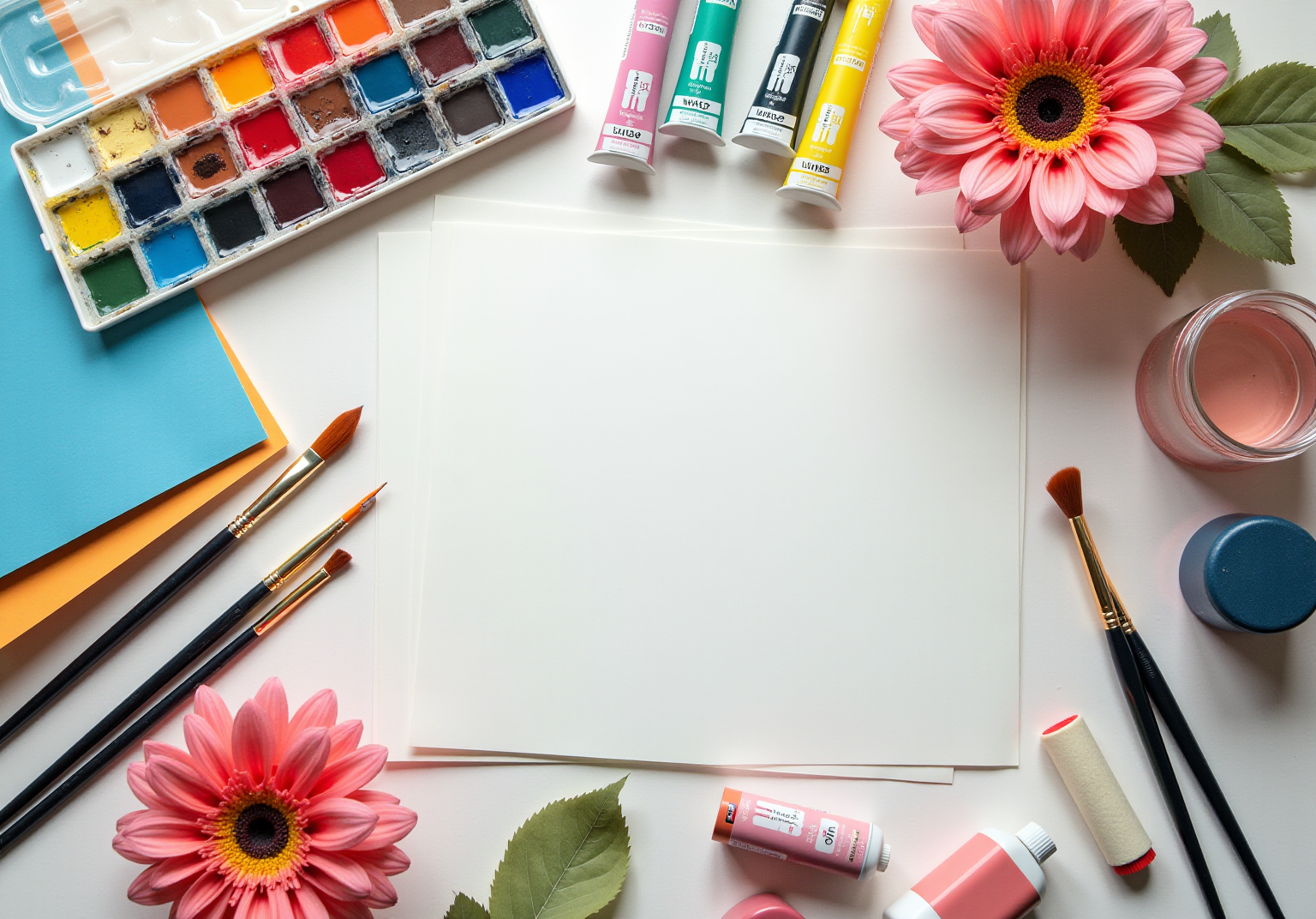 Essential Materials for Watercolor Flower Cards Essential Materials for Watercolor Flower Cards
