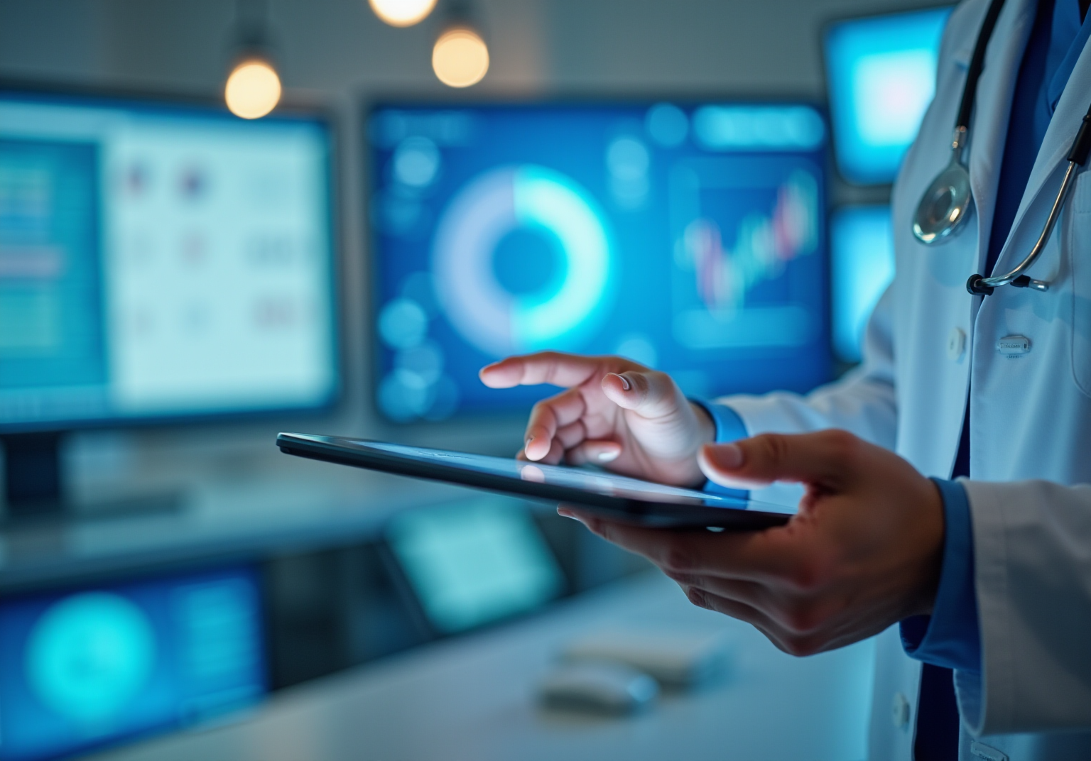 Healthcare Professional Using Medical API