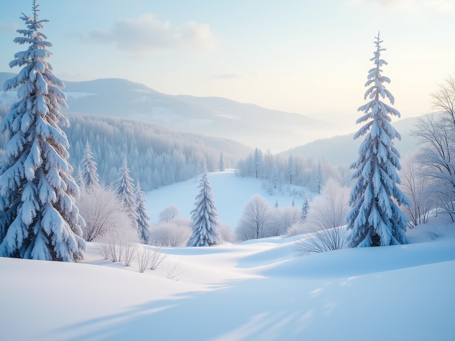 Serene Winter Landscape Serene Winter Landscape