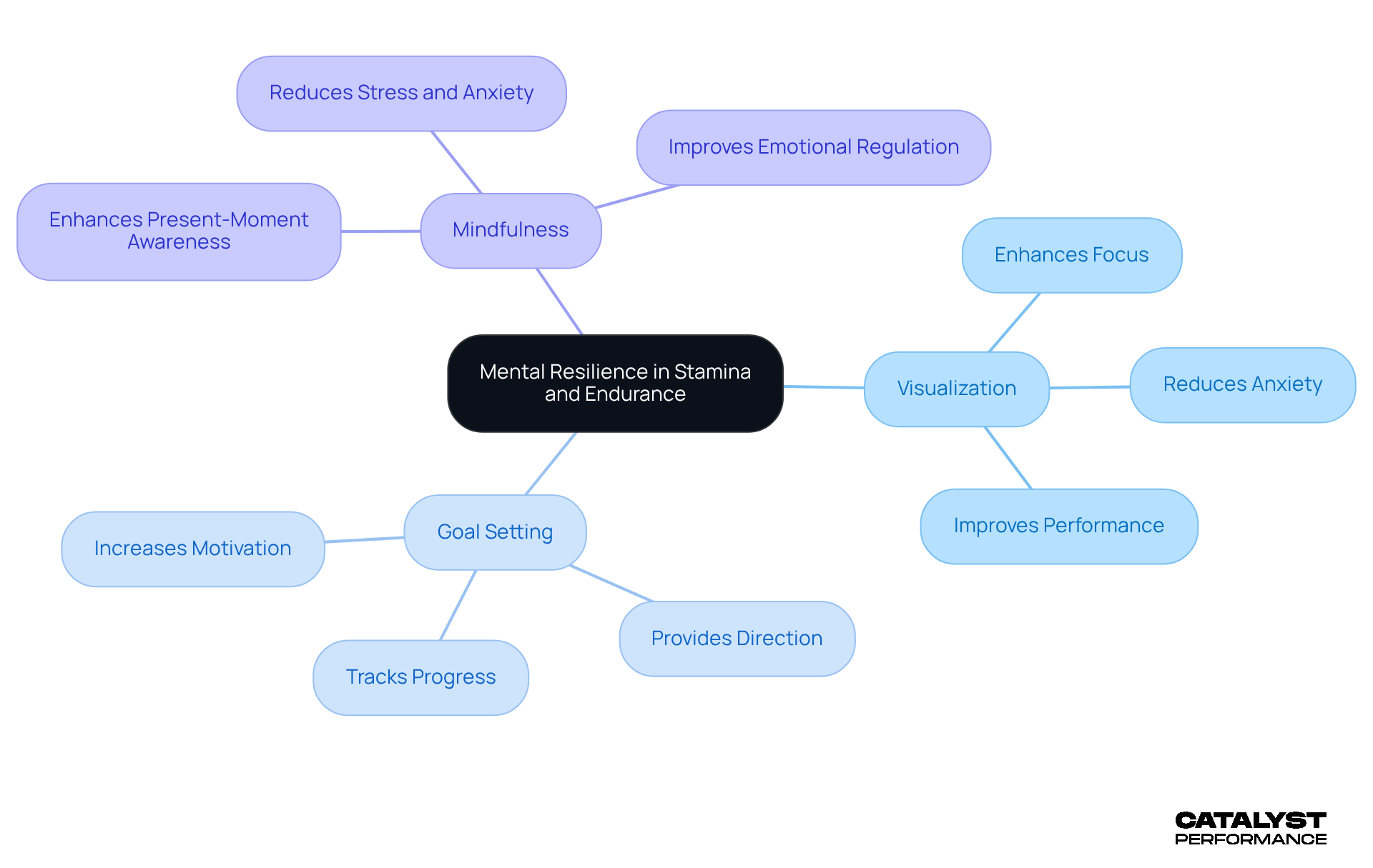 Start at the center with mental resilience, then explore each technique that can help athletes overcome mental hurdles and improve their performance. Start at the center with mental resilience, then explore each technique that can help athletes overcome mental hurdles and improve their performance.