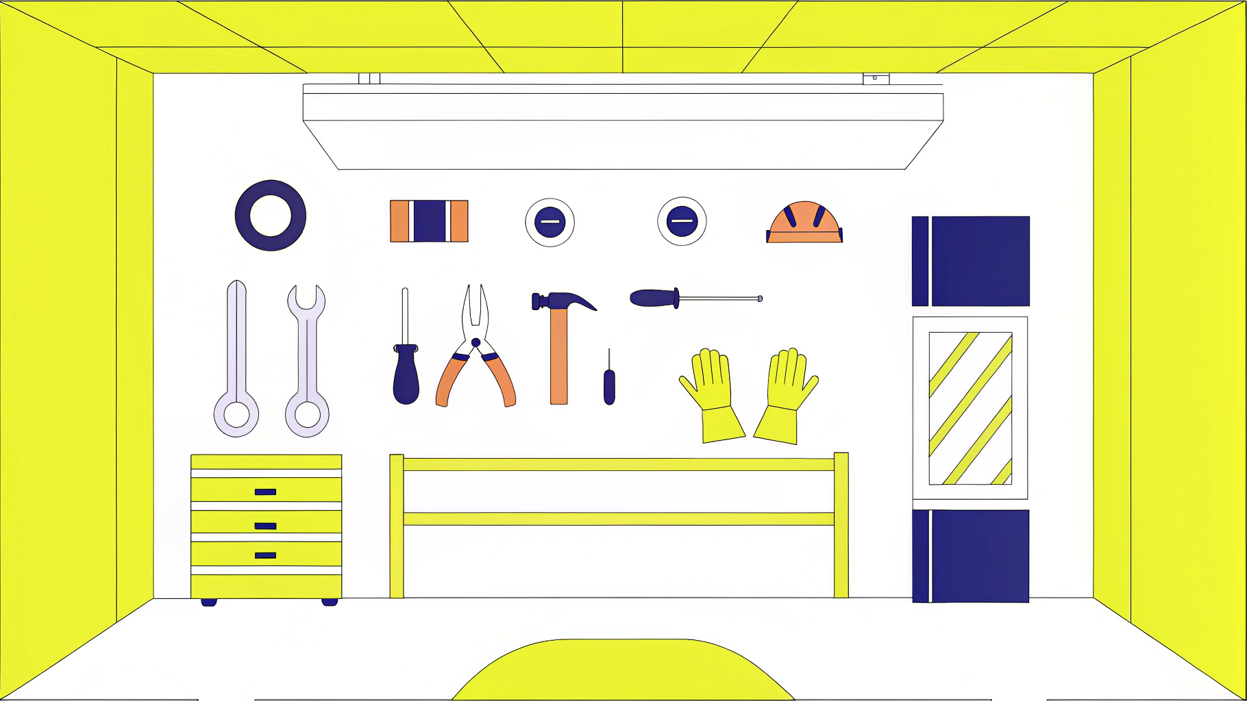 Organized Workspace for Installation Preparation