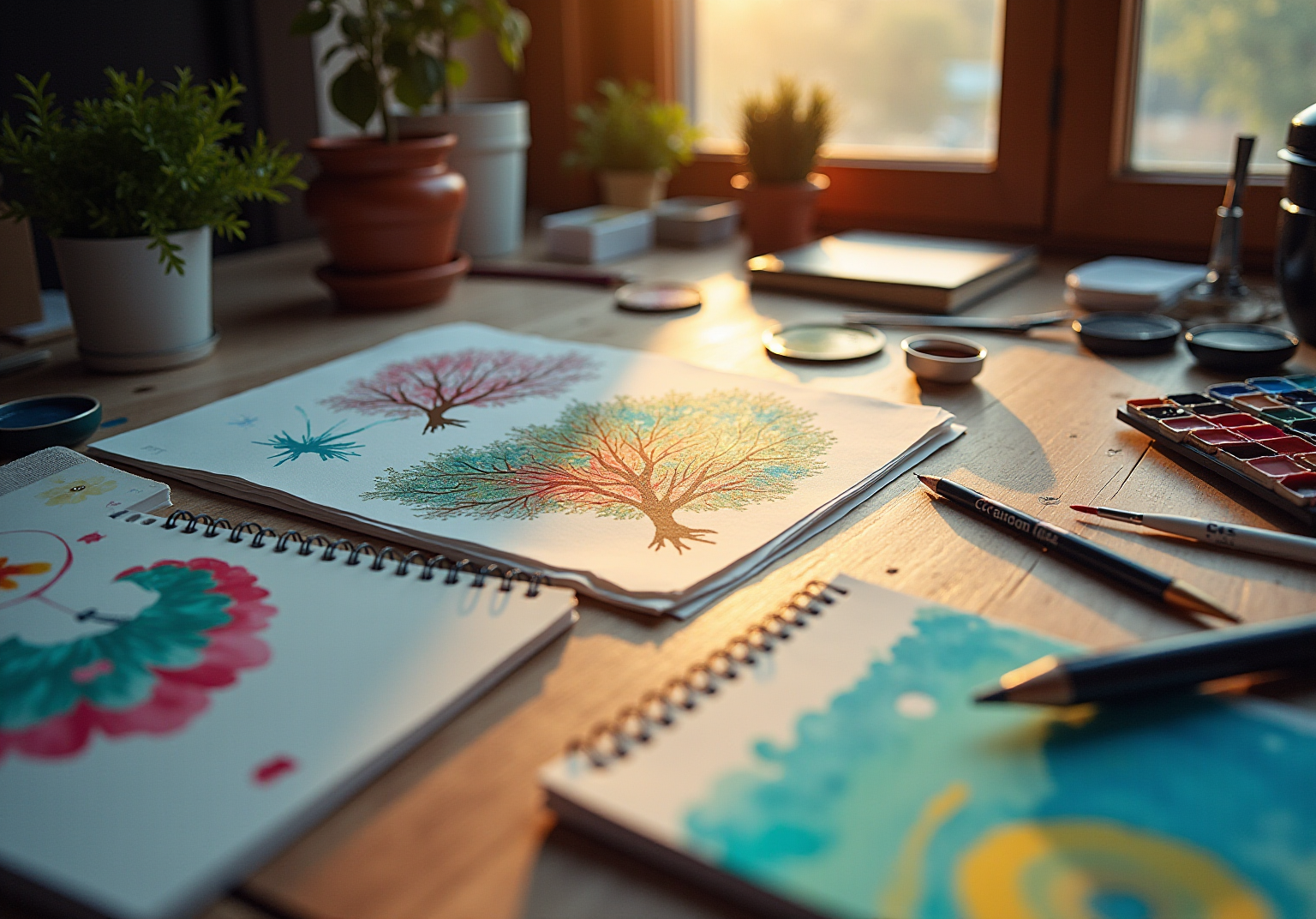 Nurturing Artist's Workspace Nurturing Artist's Workspace