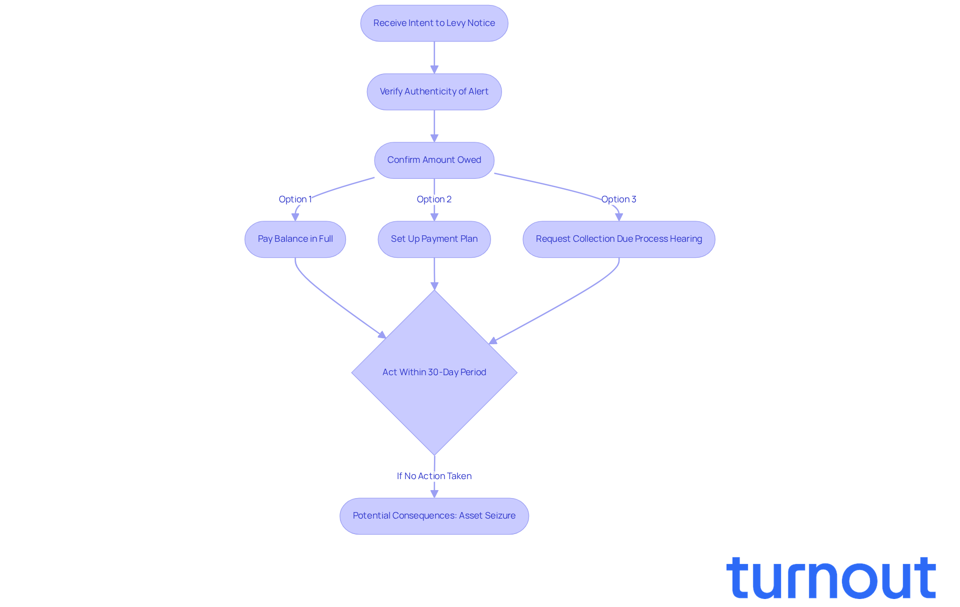 Follow the arrows to see what to do after you get a notice. Each step shows what you need to check or decide, helping you avoid penalties and manage your tax situation effectively.