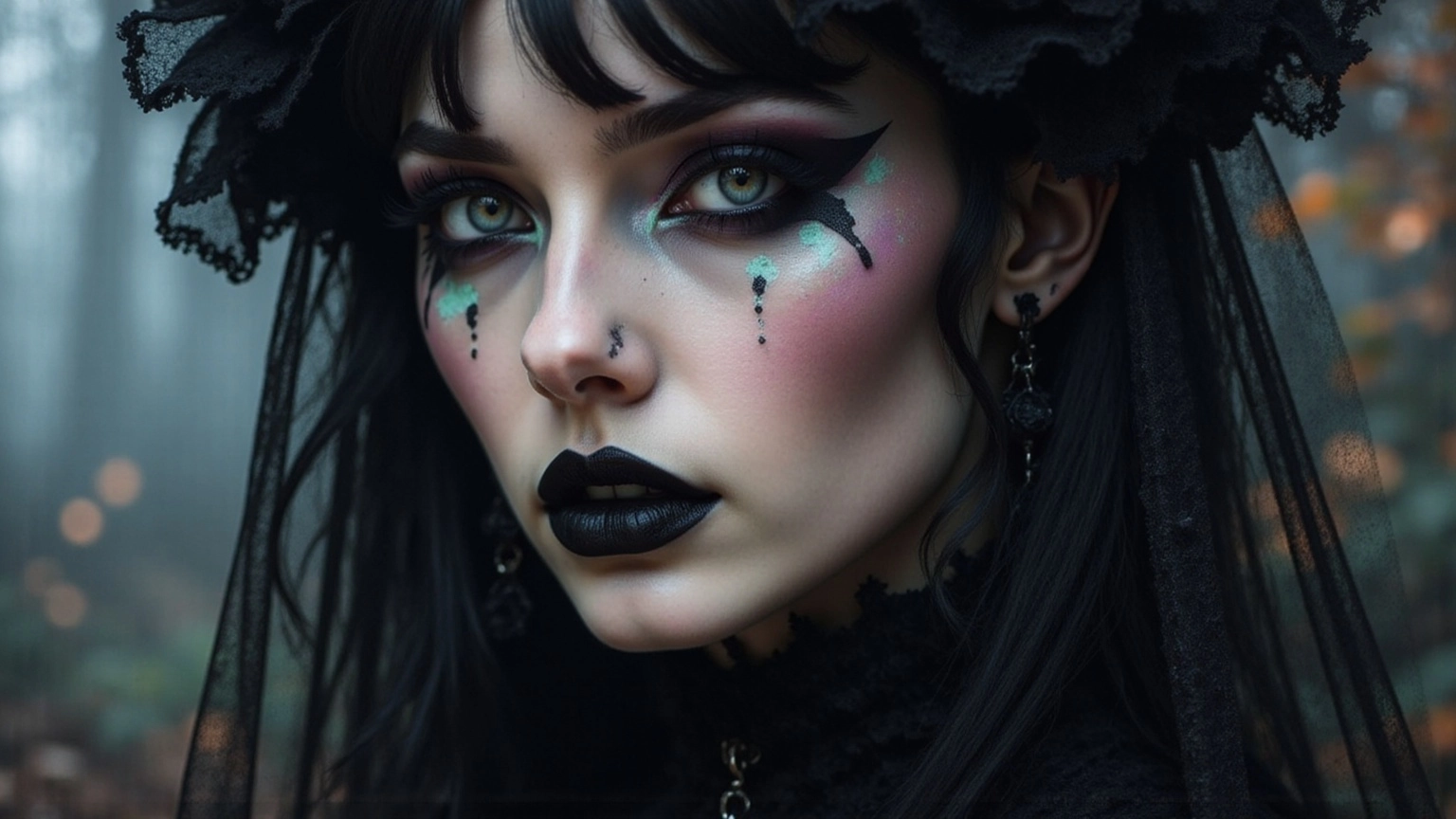 Soft Goth Makeup Aesthetic