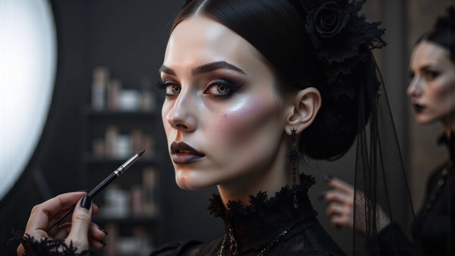 Soft Goth Makeup Aesthetic