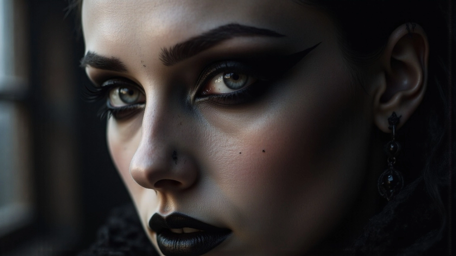 Soft Gothic Eyeliner Elegance