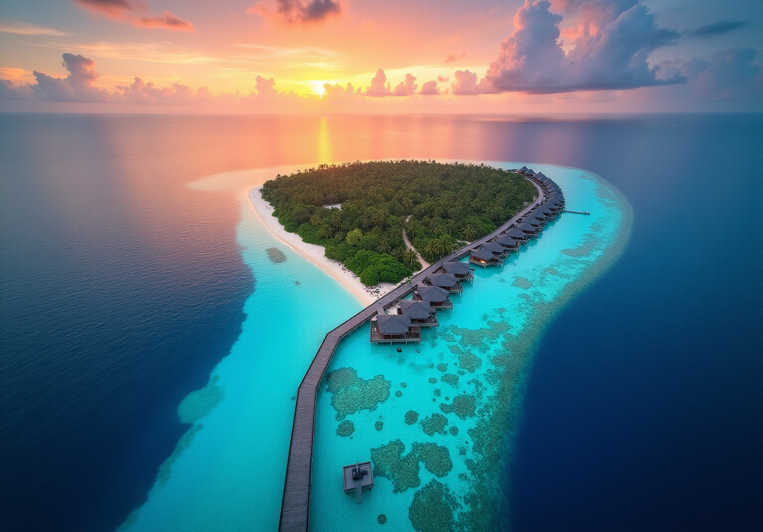 Serene Maldives Landscape Serene Maldives Landscape