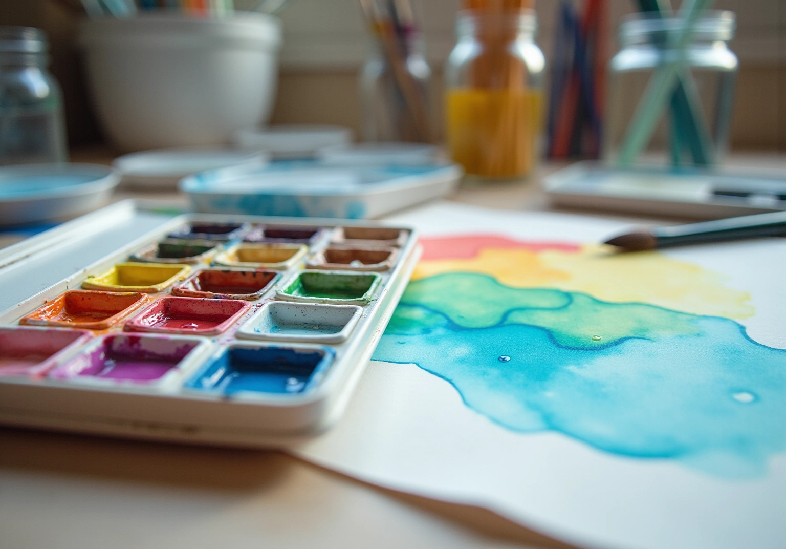 Step-by-Step Watercolor Painting Process Step-by-Step Watercolor Painting Process