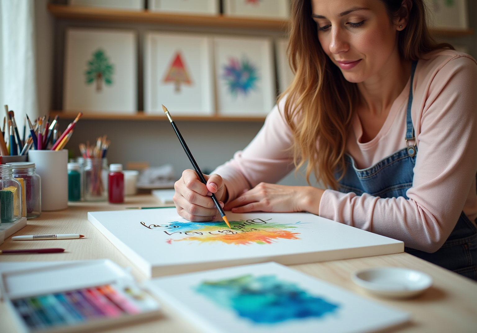 Artist at Work: Custom Watercolor Illustrations Artist at Work: Custom Watercolor Illustrations