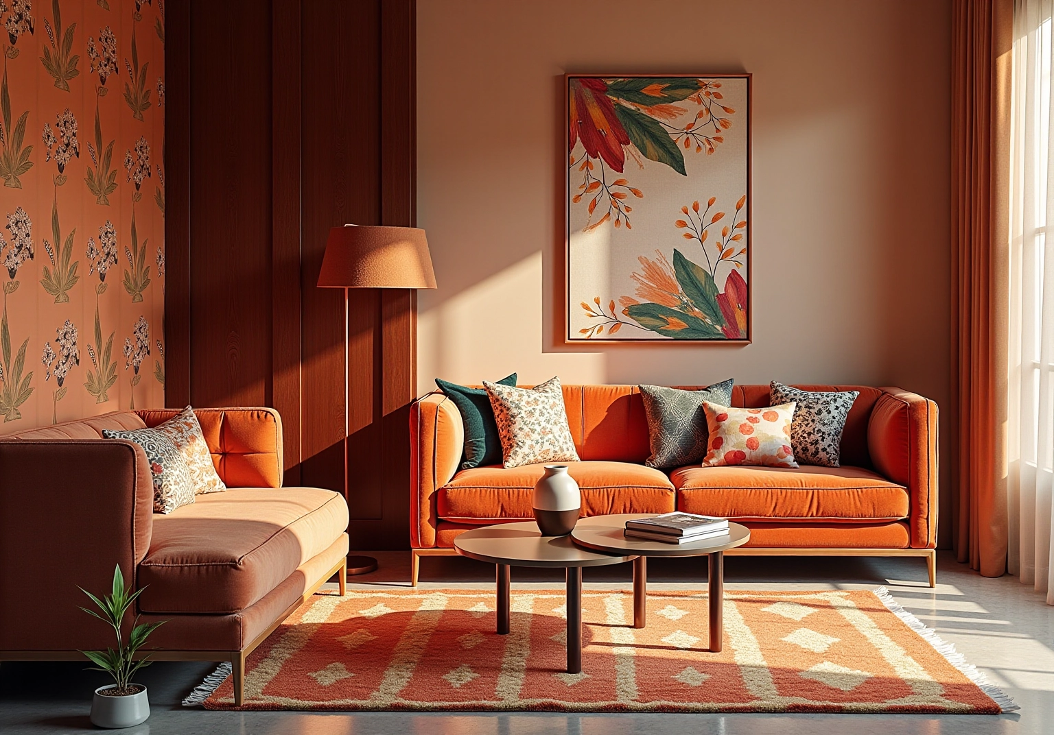 Stylish Interior with Surface Design Patterns Stylish Interior with Surface Design Patterns
