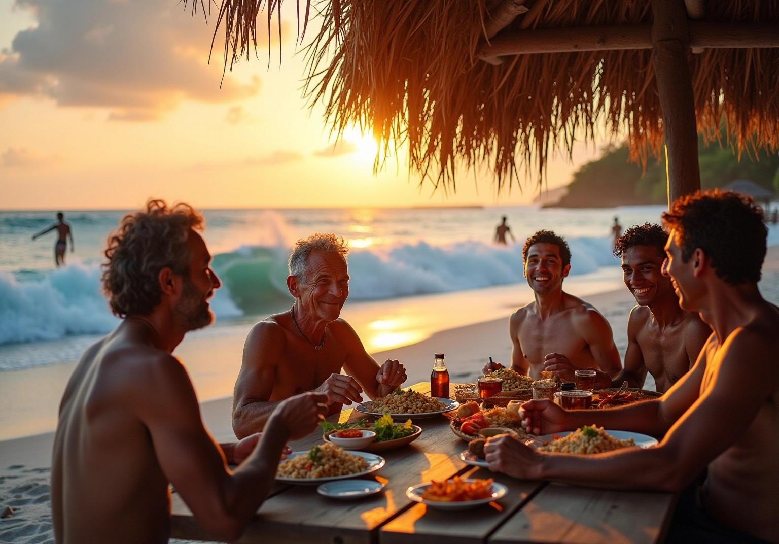 Surfing Thrills and Local Culture on Thulusdhoo Island