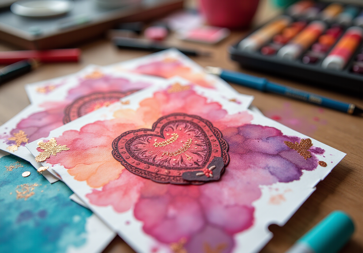 Creative Mixed Media Valentines