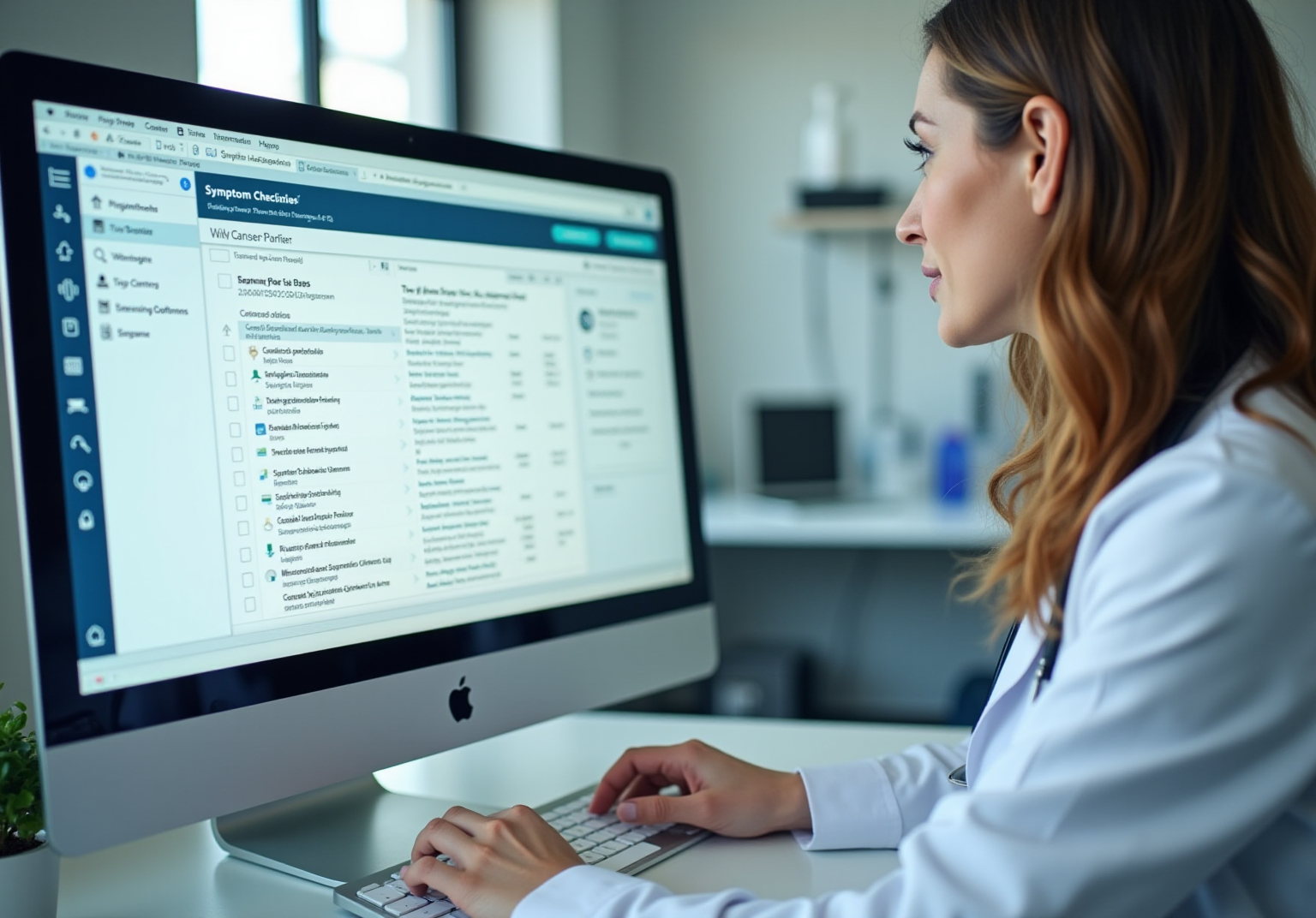 Healthcare Professional Using Isabel Symptom Checker API