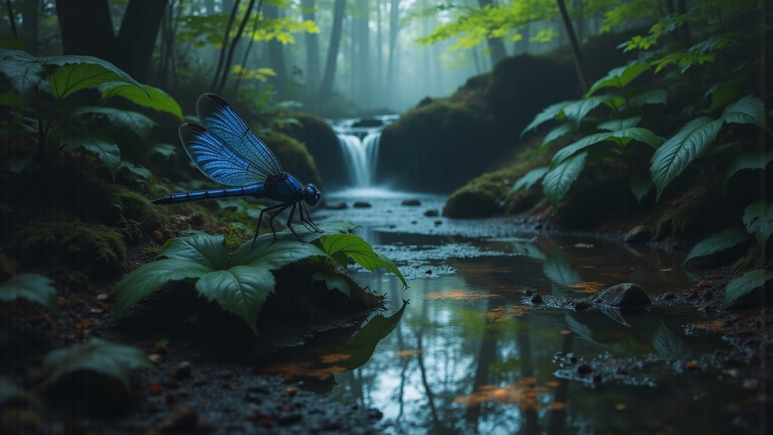 Symbol of Transformation: The Blue Dragonfly