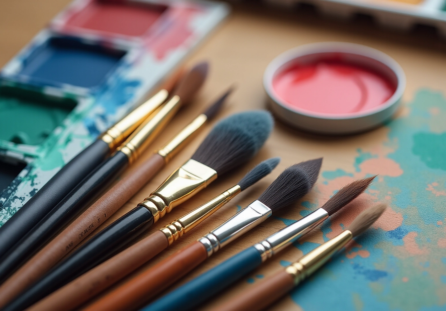 Synthetic vs. Natural Hair Watercolor Brushes