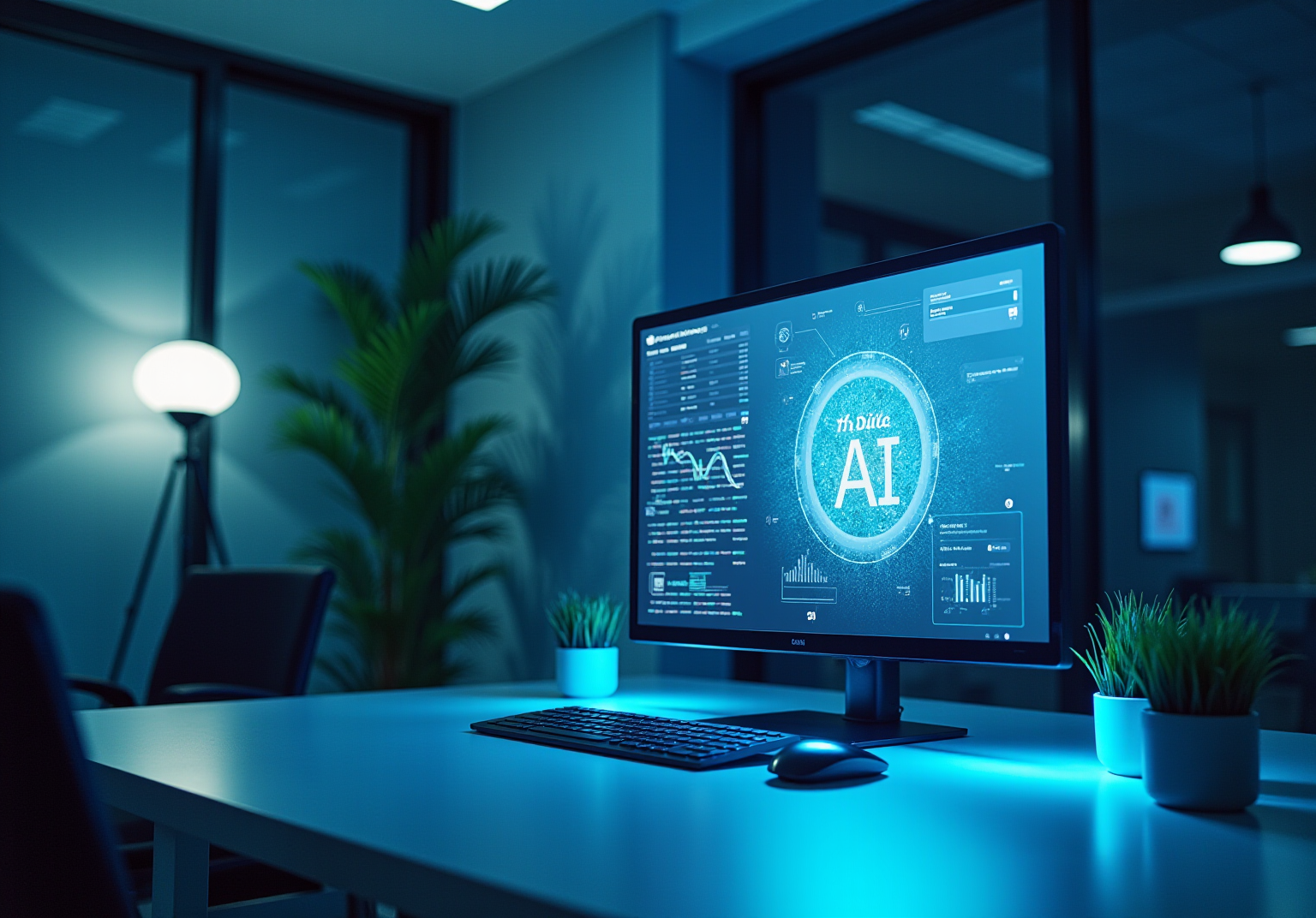 AI-Driven SEO in a Modern Workspace