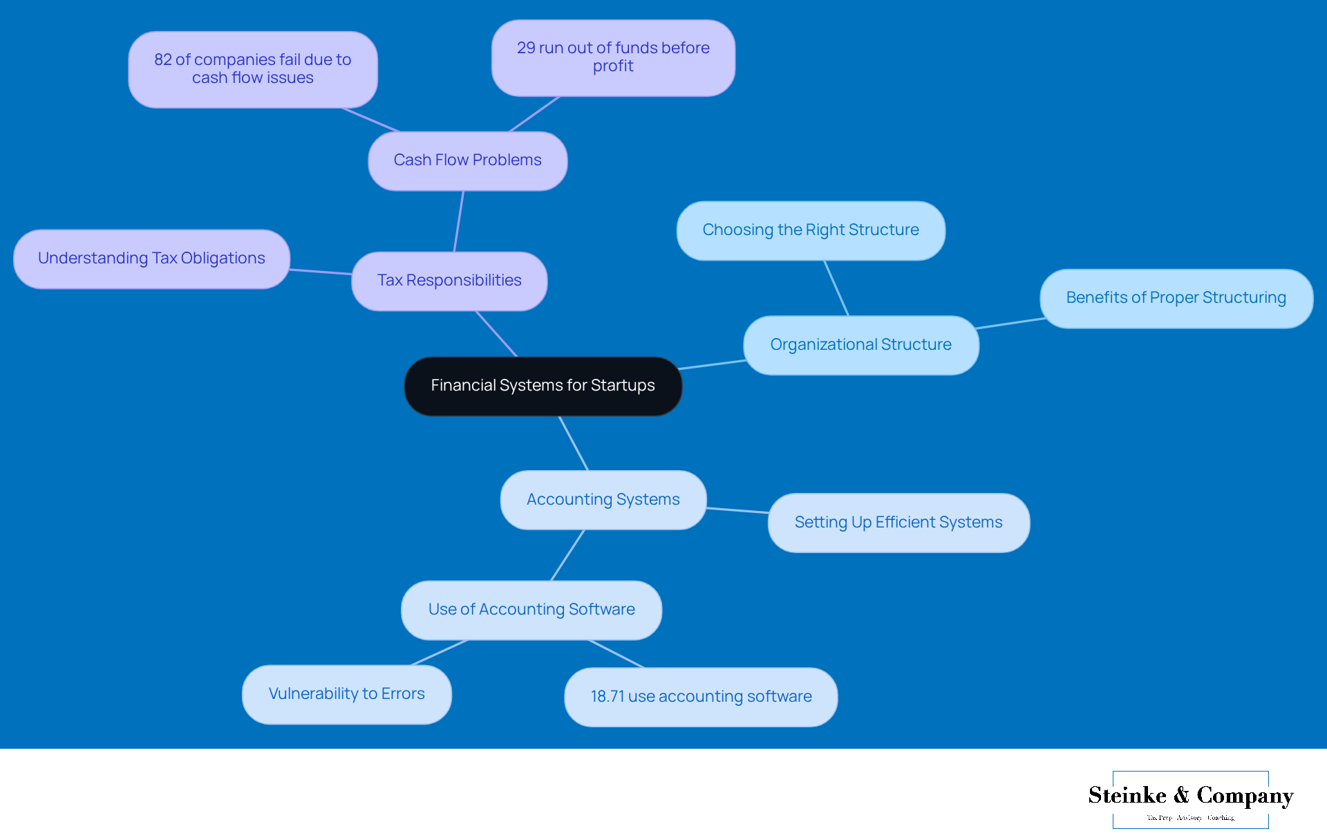 The central idea is about building financial systems for startups. Each branch represents a key area of focus, and the sub-branches offer more details and insights that support the main topic. The central idea is about building financial systems for startups. Each branch represents a key area of focus, and the sub-branches offer more details and insights that support the main topic.