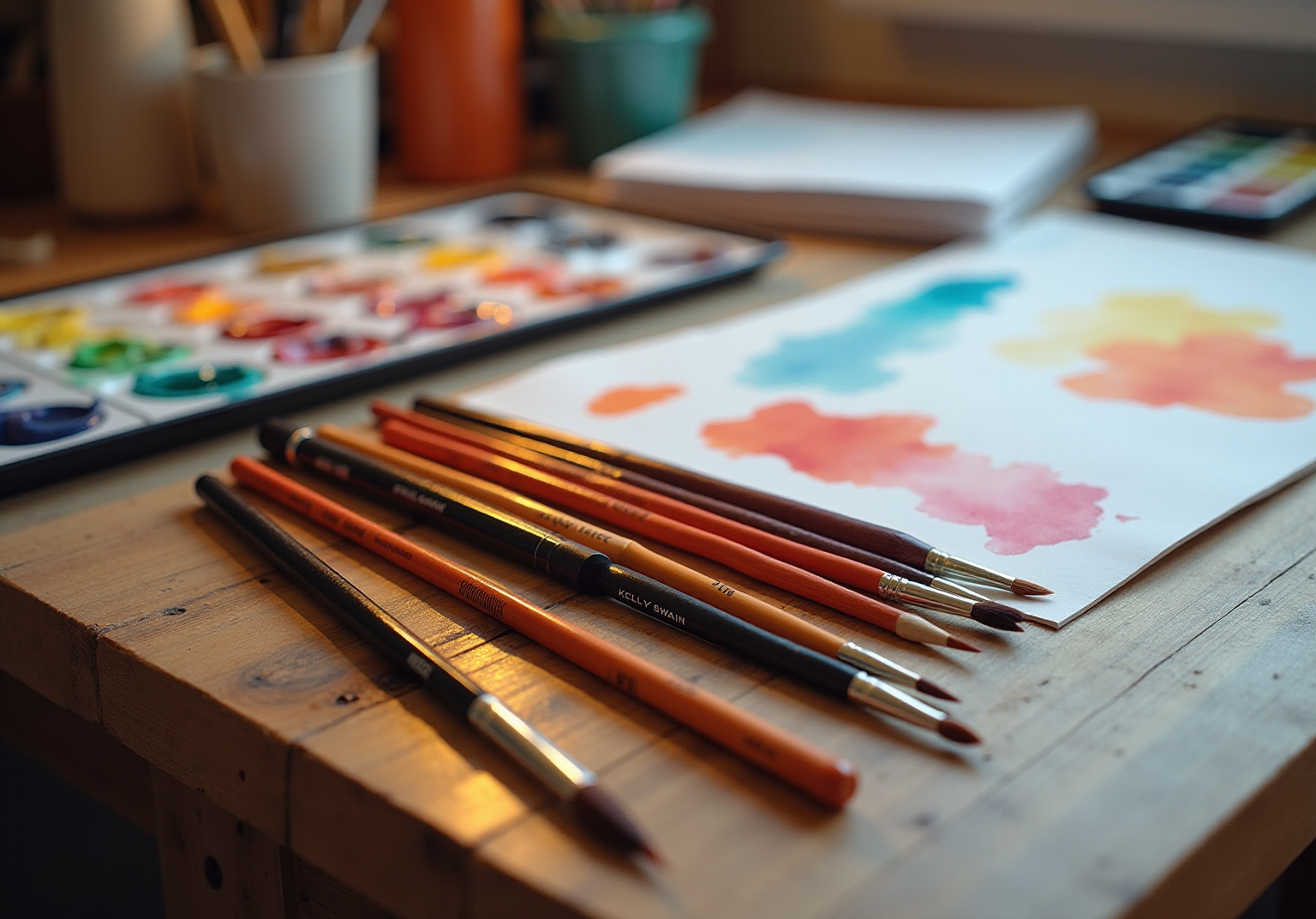 Kelly Swain Watercolor Brushes for Beginners Kelly Swain Watercolor Brushes for Beginners