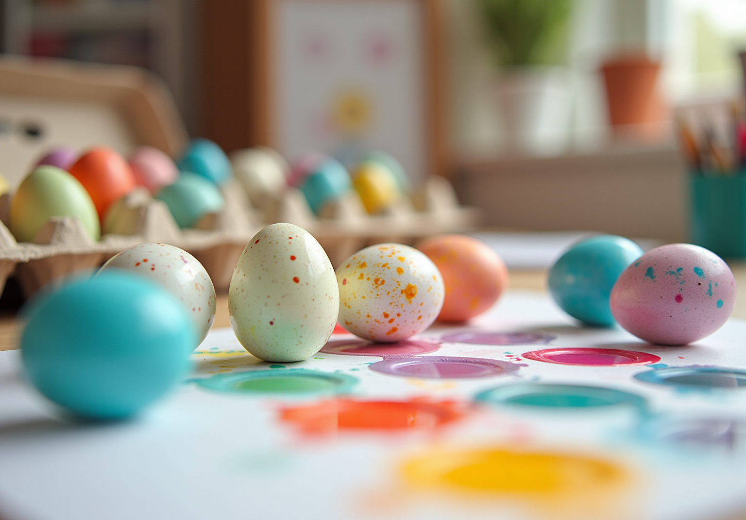 Creative Easter Watercolor Egg Painting Creative Easter Watercolor Egg Painting