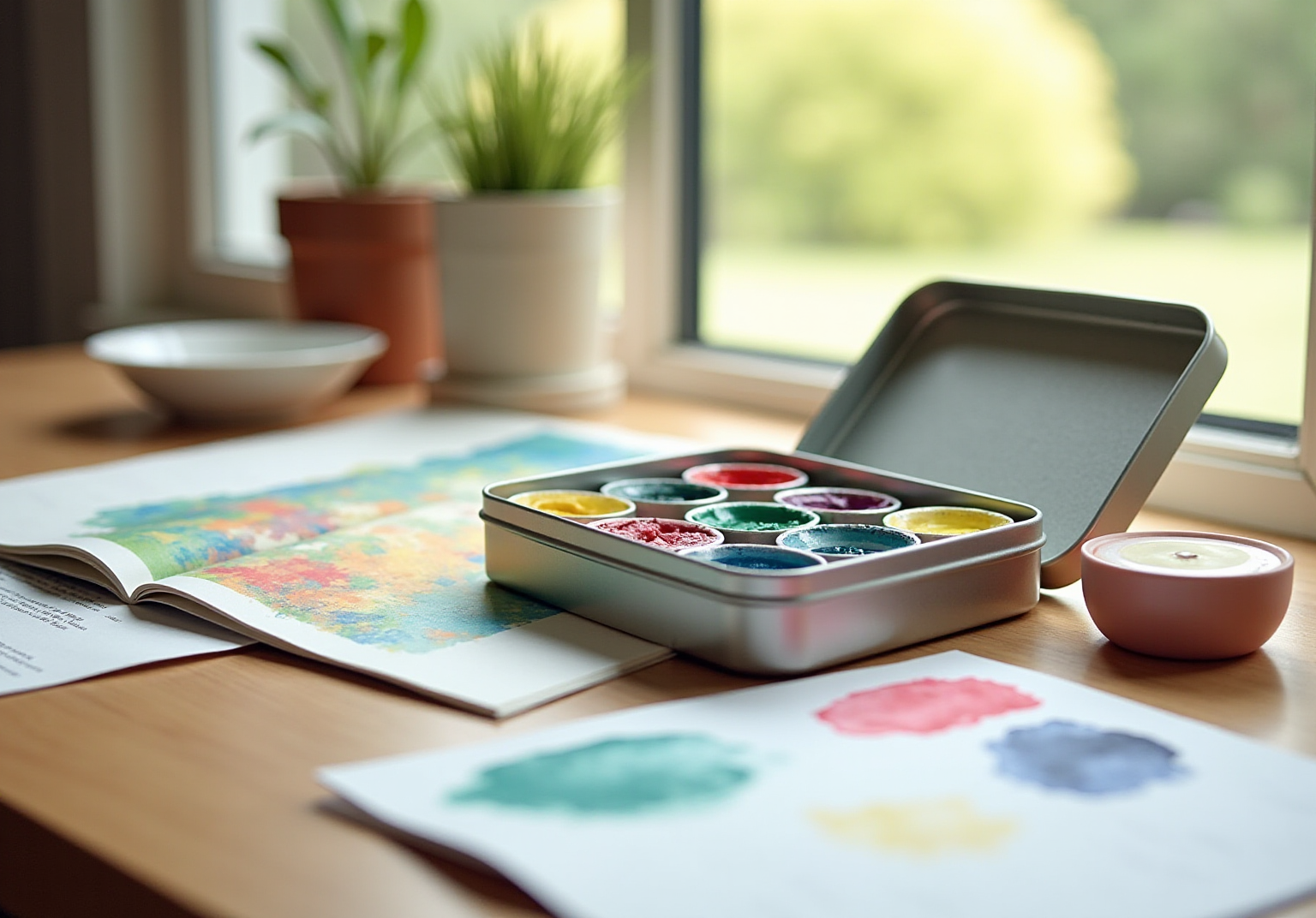 Portable Botanicals Travel Watercolor Tin Portable Botanicals Travel Watercolor Tin