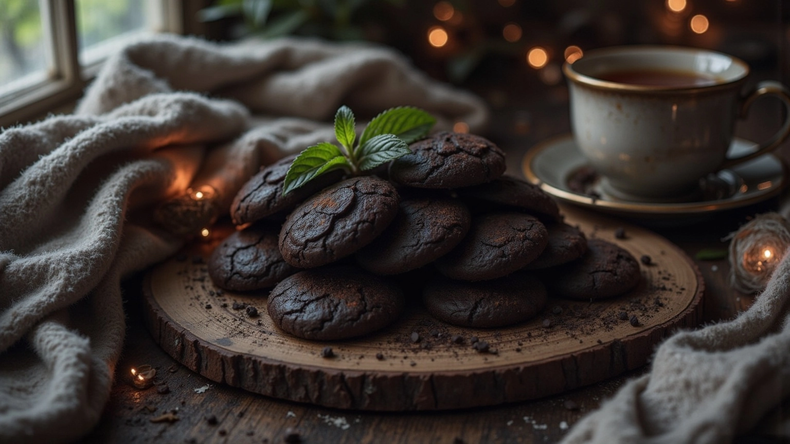 Therapeutic Black Cookies for Relaxation