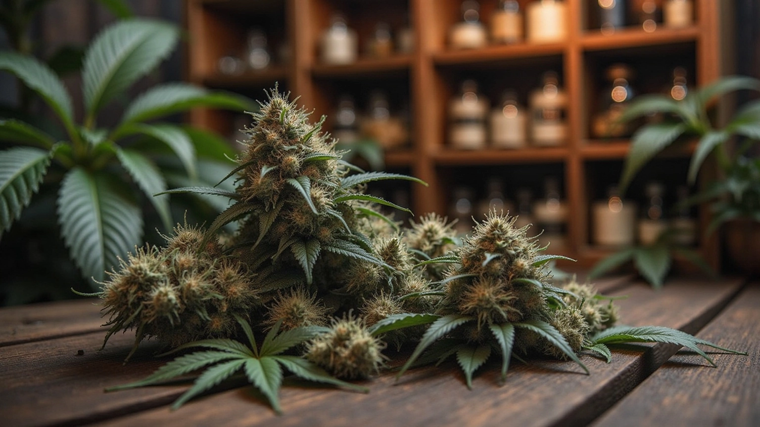 Therapeutic THCA Flower Display