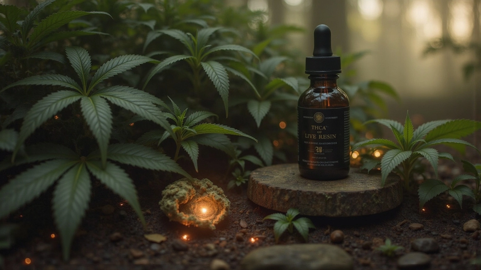Therapeutic THCA Live Resin in Nature