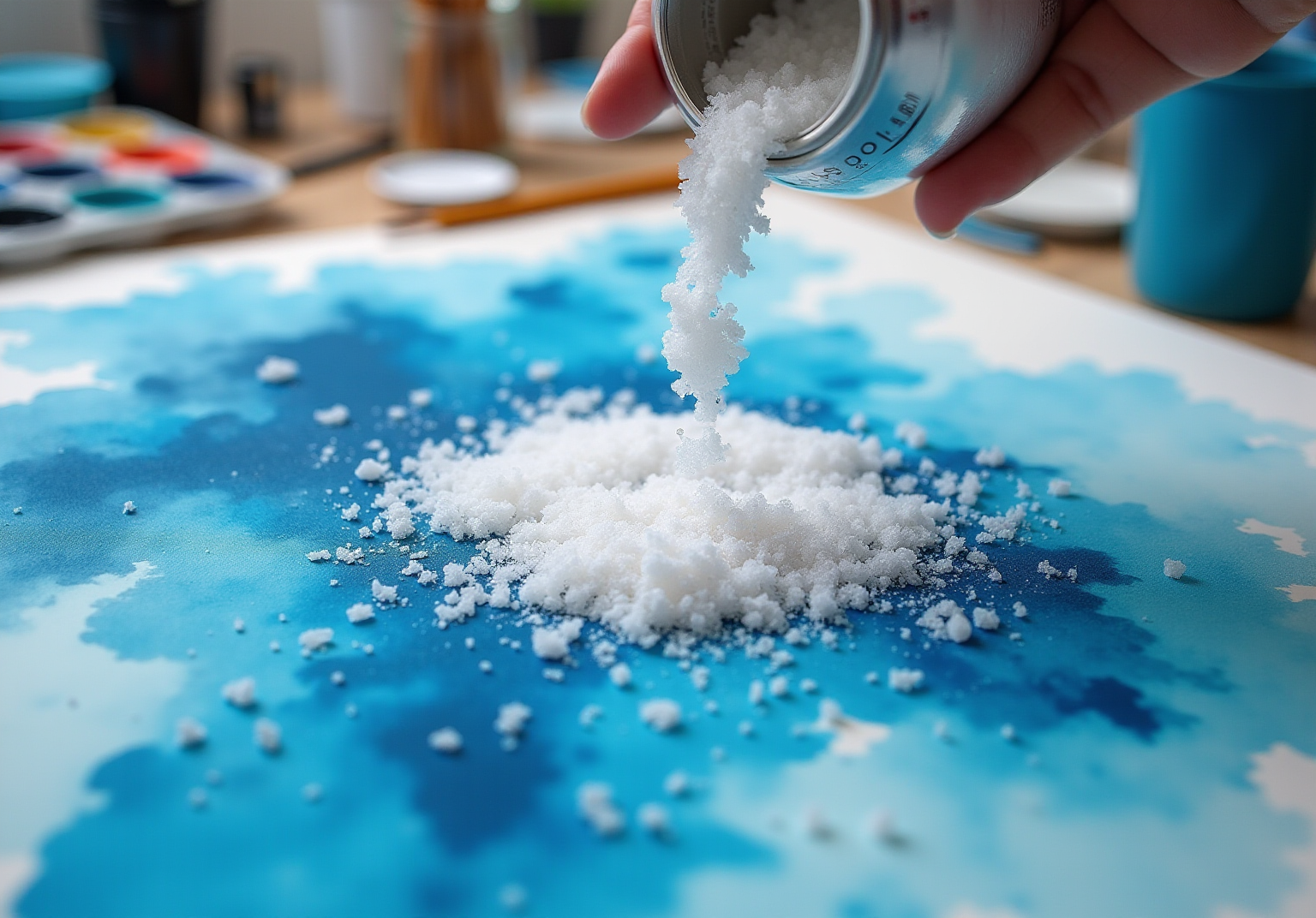 Salt Technique in Watercolor Art Salt Technique in Watercolor Art