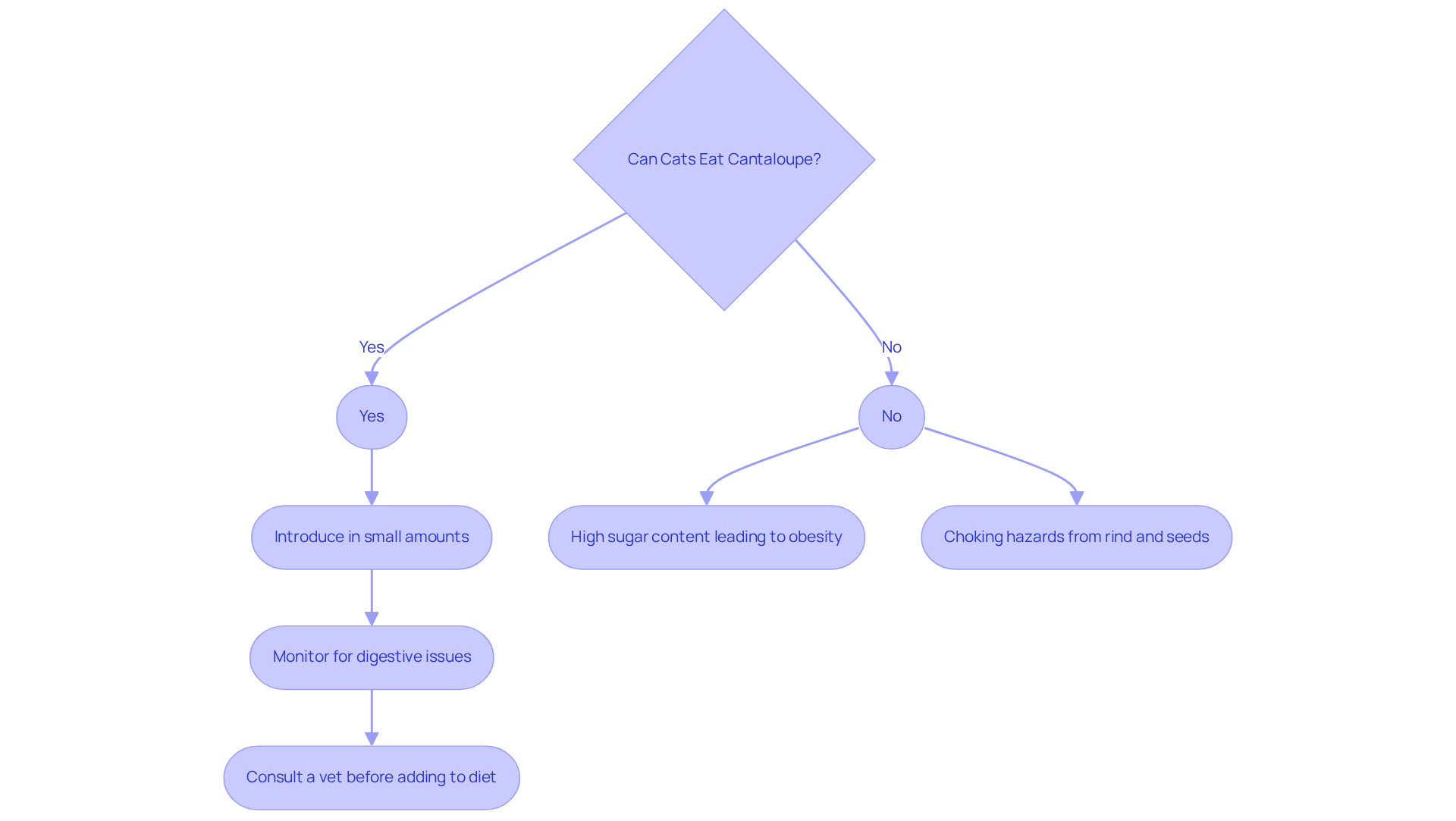 This flowchart helps you understand the steps to safely introduce cantaloupe to your cat's diet, including monitoring for any potential health risks and what to do if you notice problems. This flowchart helps you understand the steps to safely introduce cantaloupe to your cat's diet, including monitoring for any potential health risks and what to do if you notice problems.