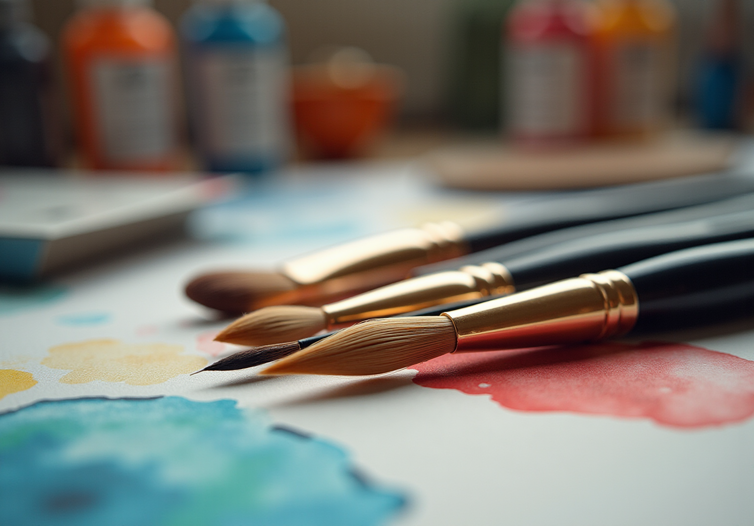 Watercolor Brushes: Natural vs. Synthetic