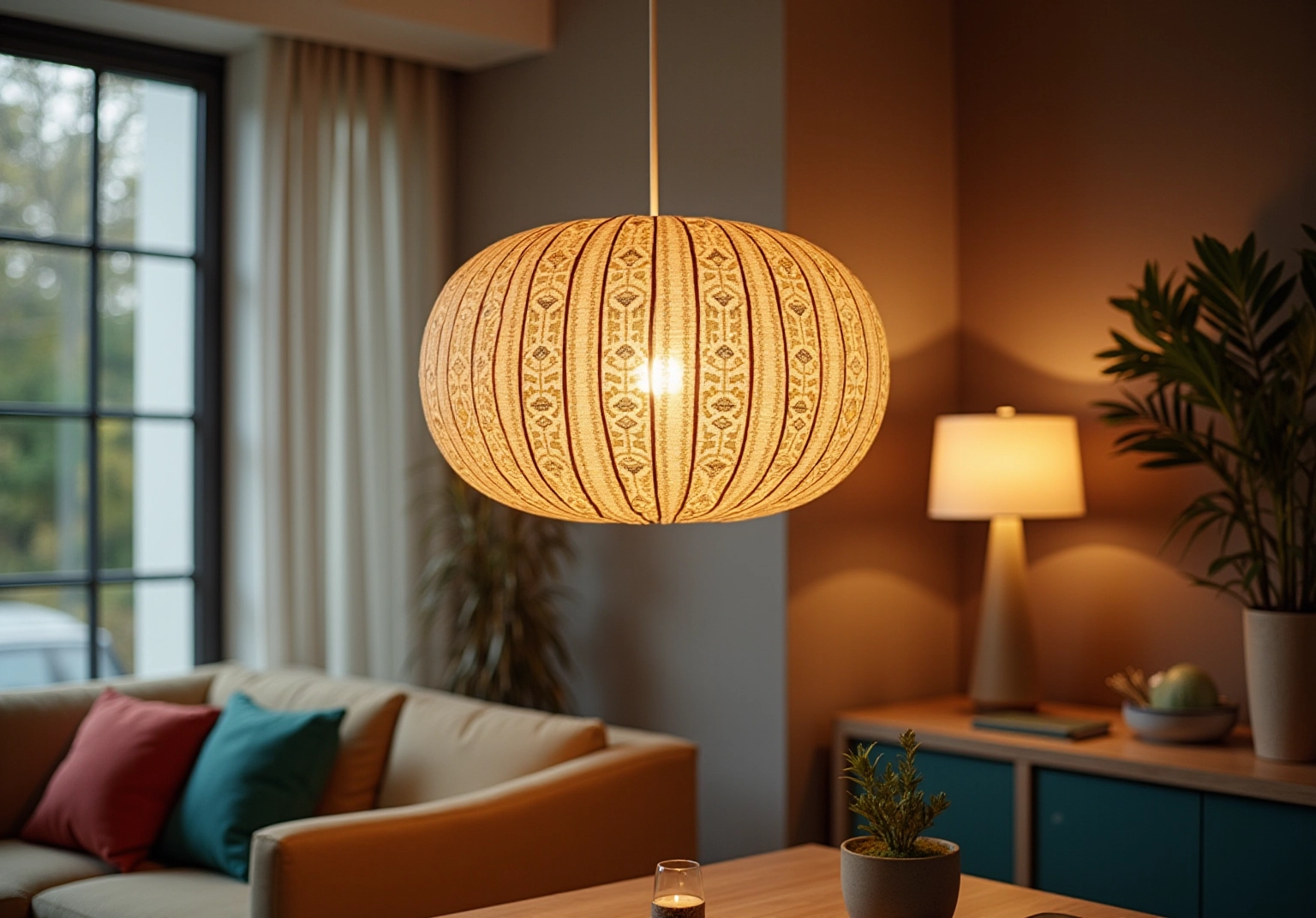 Trendy Lighting Fixture with Repeated Patterns Trendy Lighting Fixture with Repeated Patterns