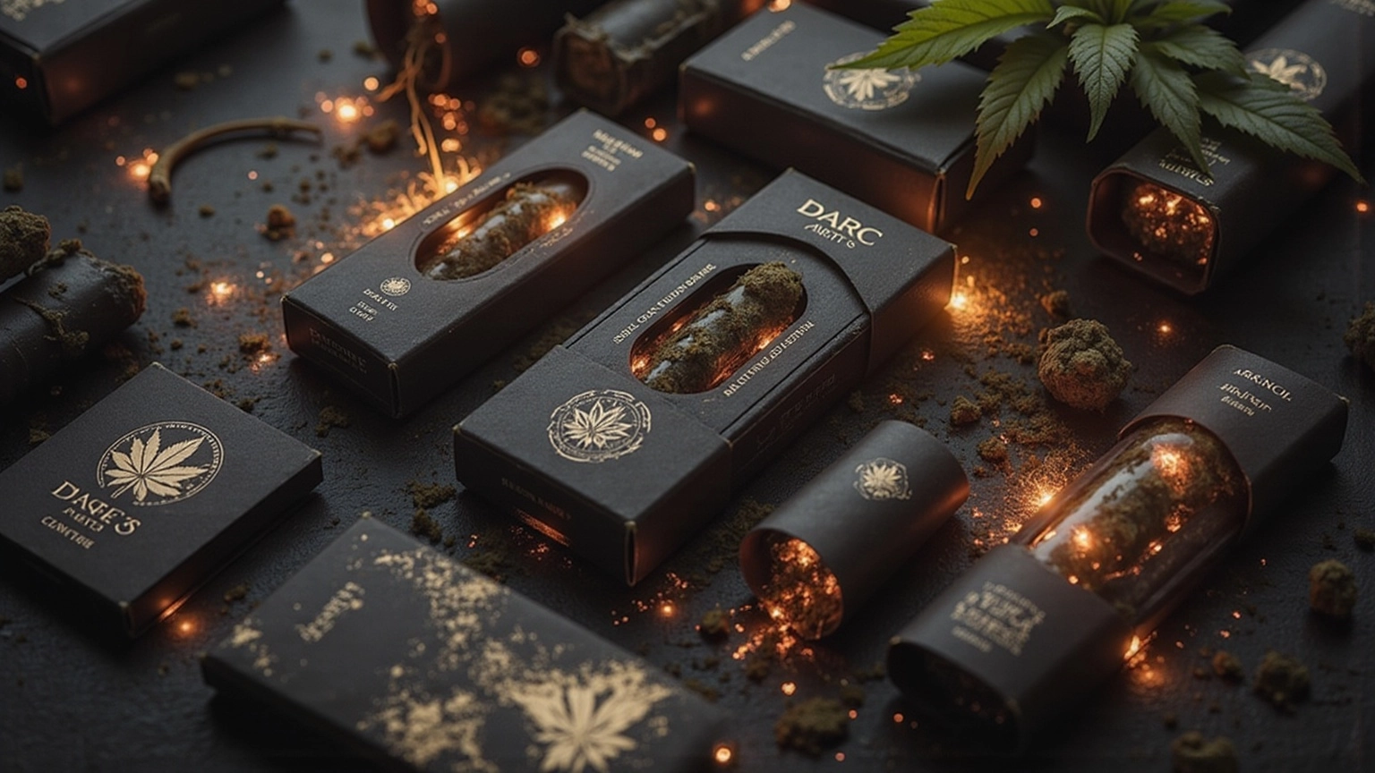 Trendy Pre-Rolled Joints in a Modern Dispensary