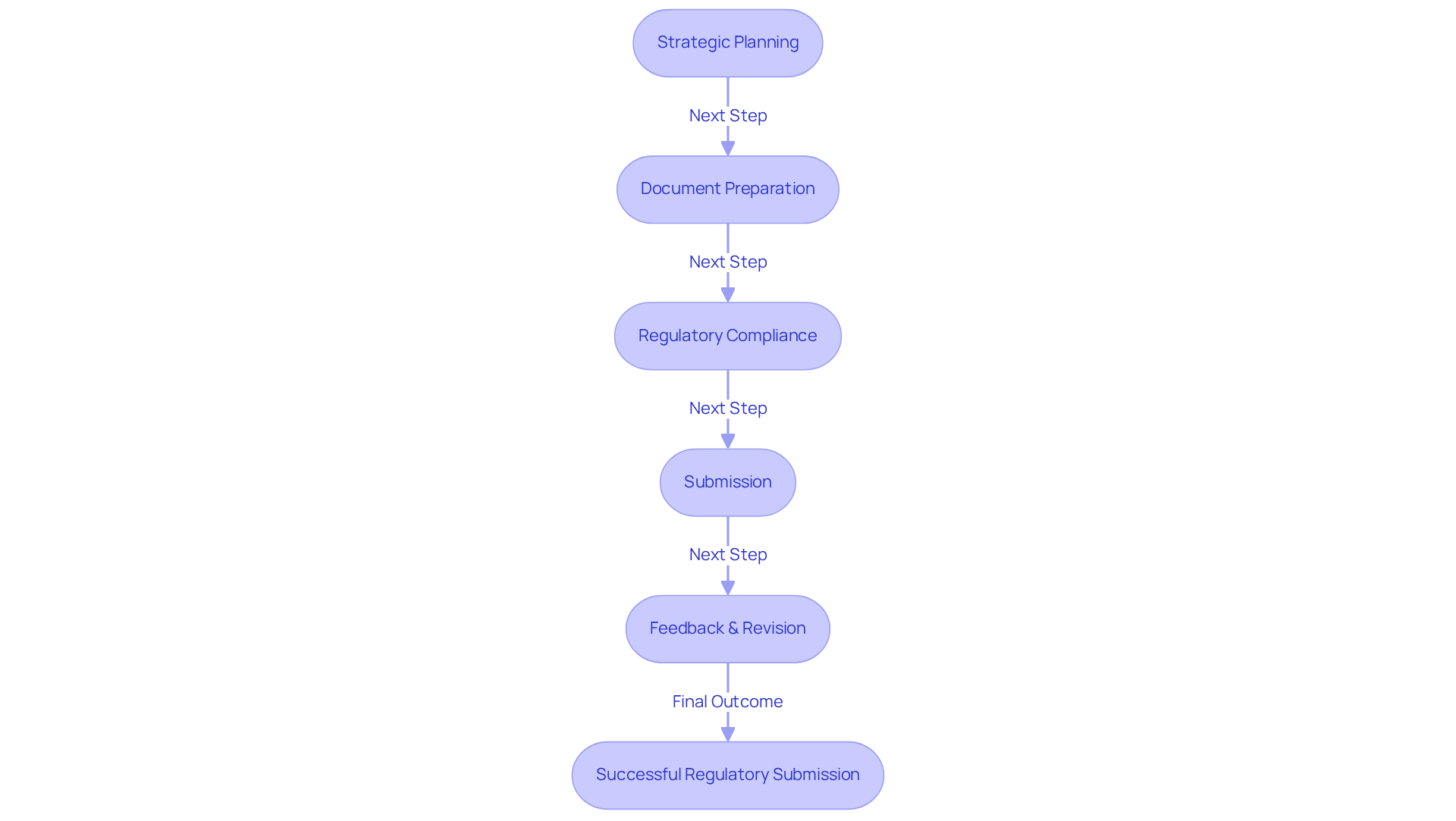 Each box represents a step in the process of preparing and submitting documents for drug development. Follow the arrows to see how each step leads to the next, ultimately aiming for successful regulatory submissions.
