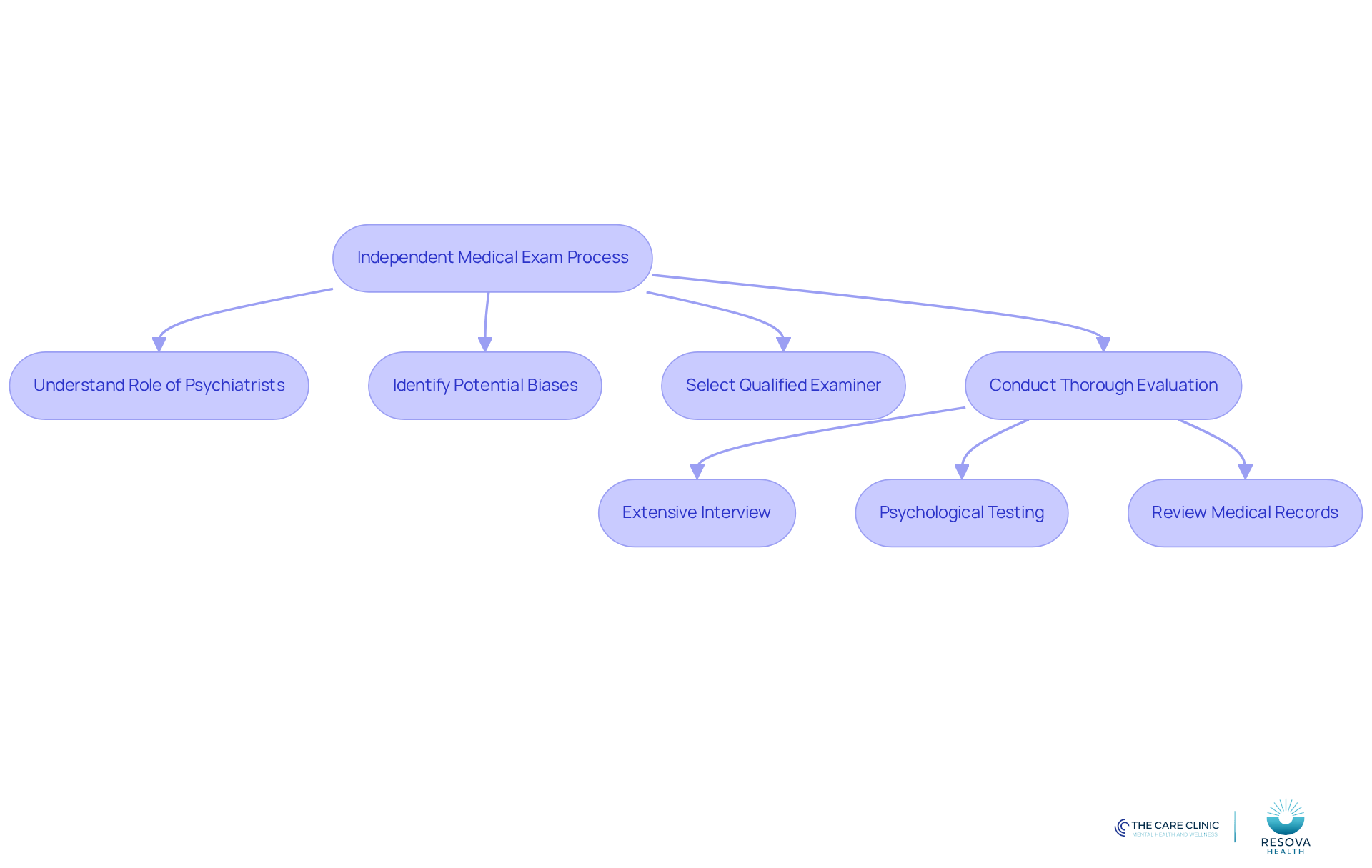 Follow the arrows to see the steps involved in the IME process. Each box represents a key consideration or action that influences the assessment outcome. Follow the arrows to see the steps involved in the IME process. Each box represents a key consideration or action that influences the assessment outcome.