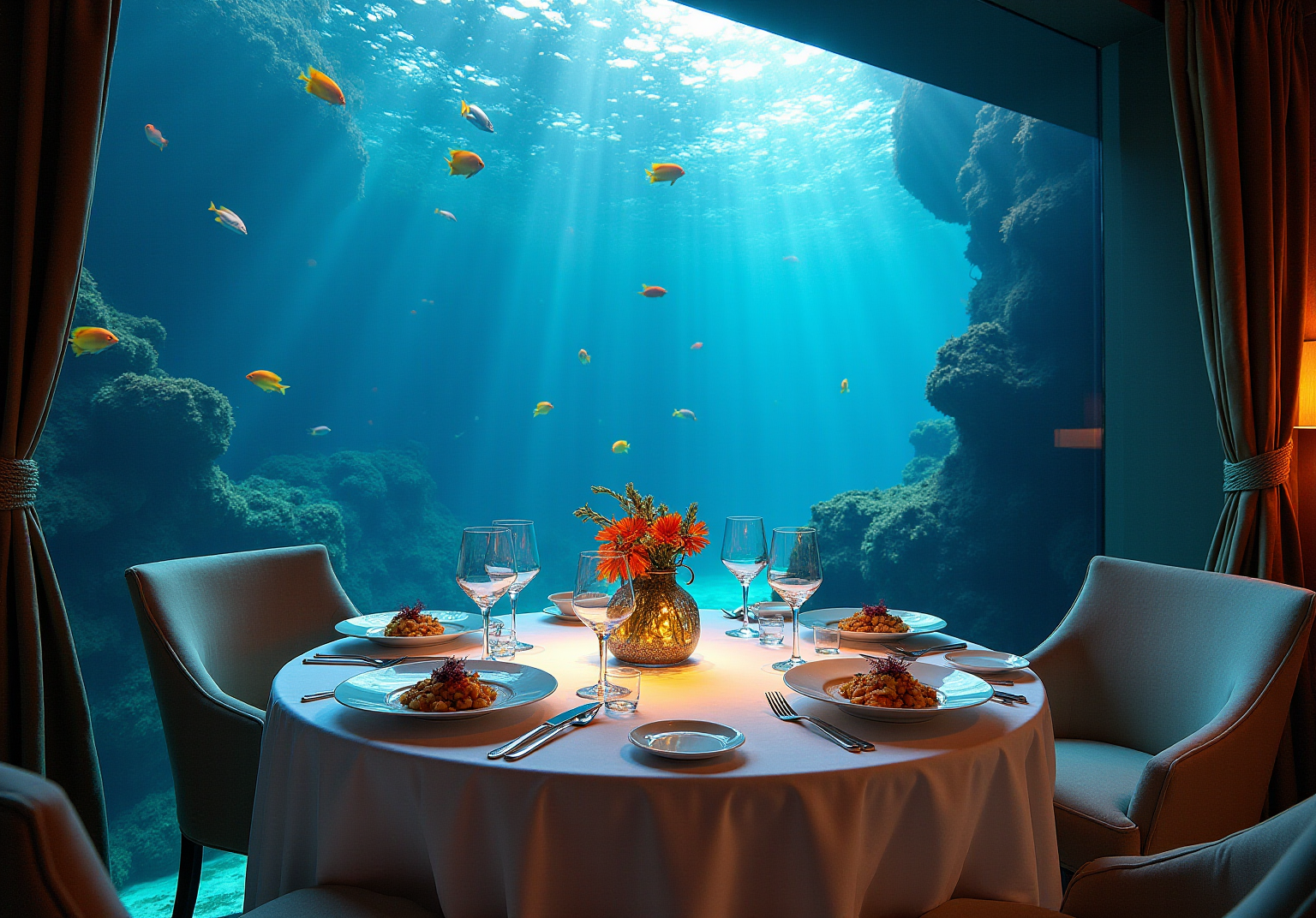 Underwater Dining Experience at Ithaa