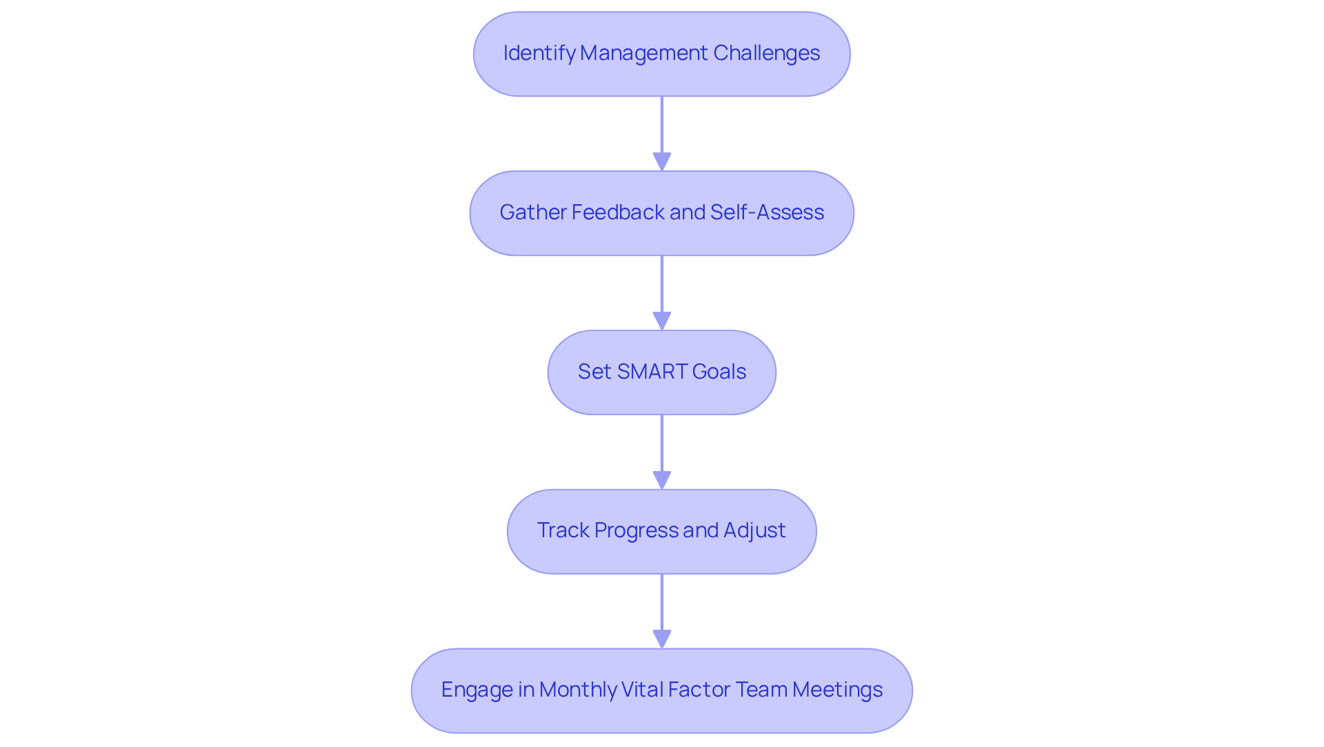 Follow the arrows to see how to identify your challenges, gather feedback, set goals, track your progress, and engage in ongoing support. Each step builds on the previous one to help you become a more disciplined leader.