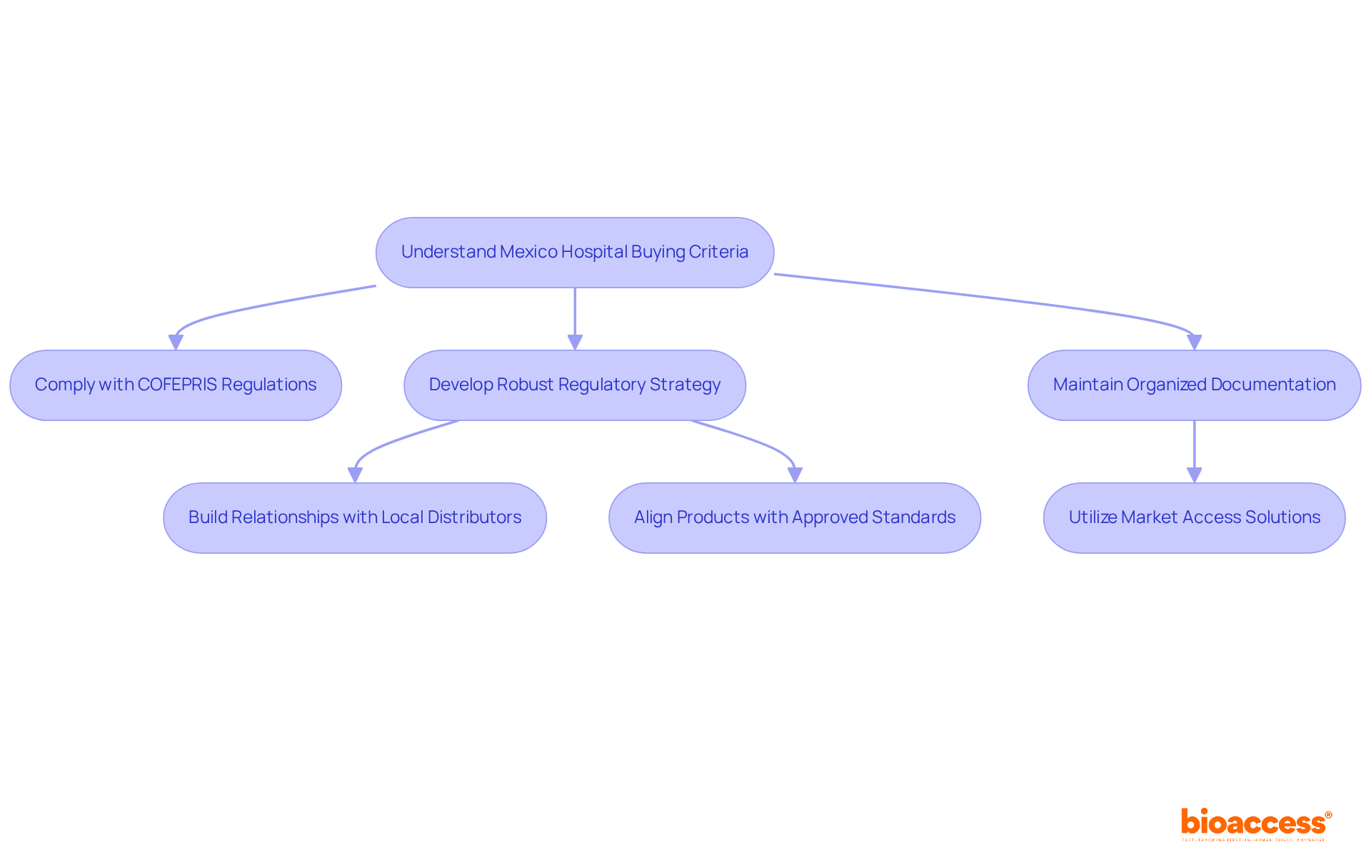Each box represents a crucial step in the regulatory process. Follow the arrows to see how each step connects to the next, guiding manufacturers through the complexities of entering the Mexican medical device market.