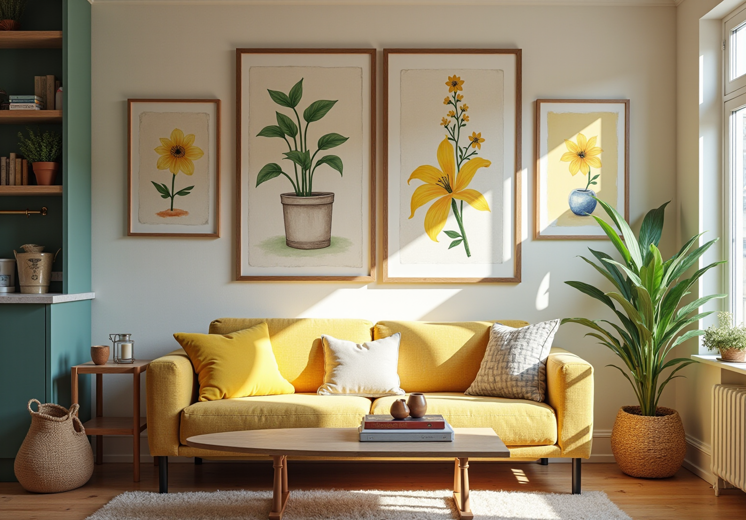 Cozy Interior with Artistic Touches Cozy Interior with Artistic Touches