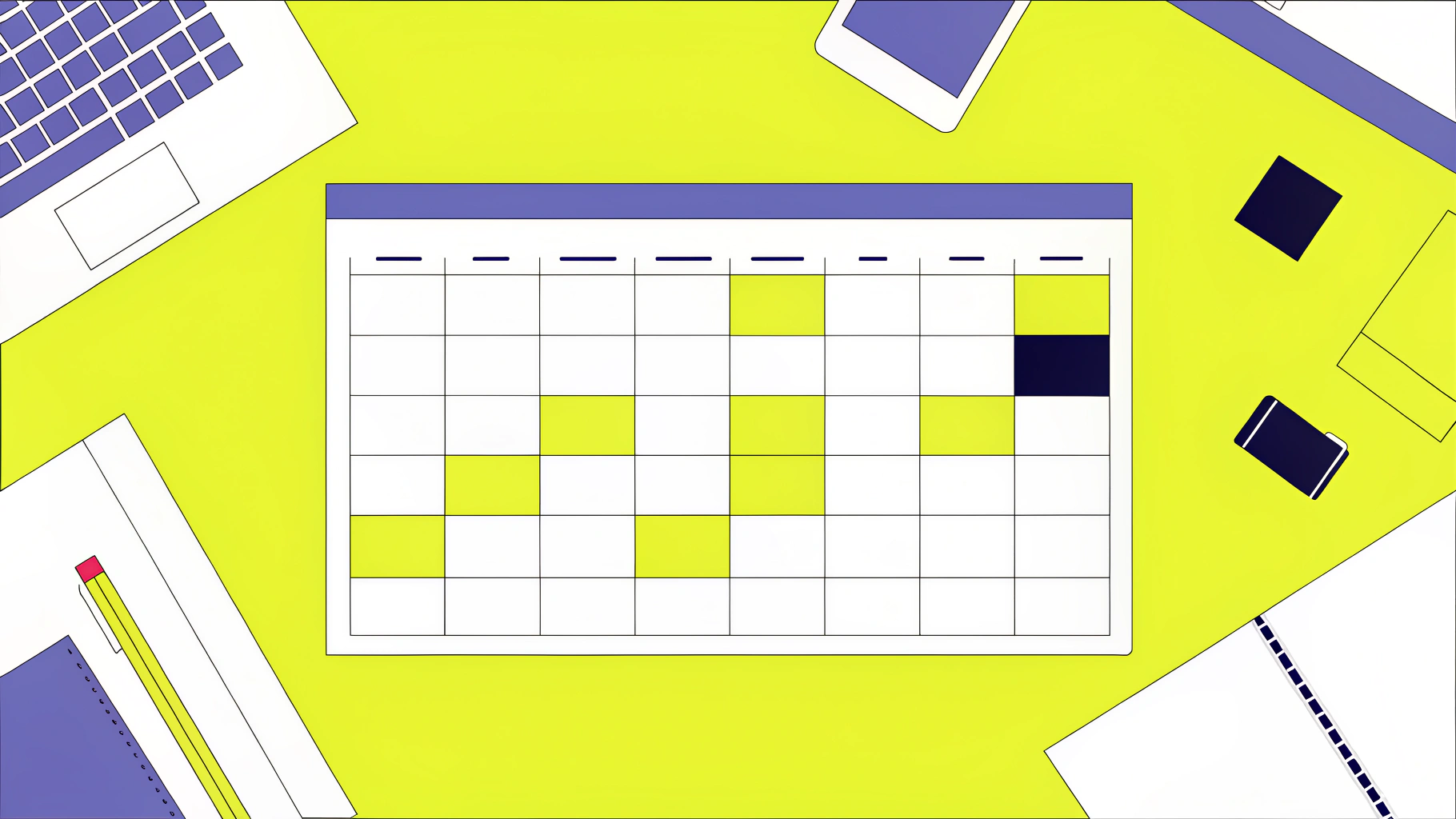 Organized Content Planning Workspace