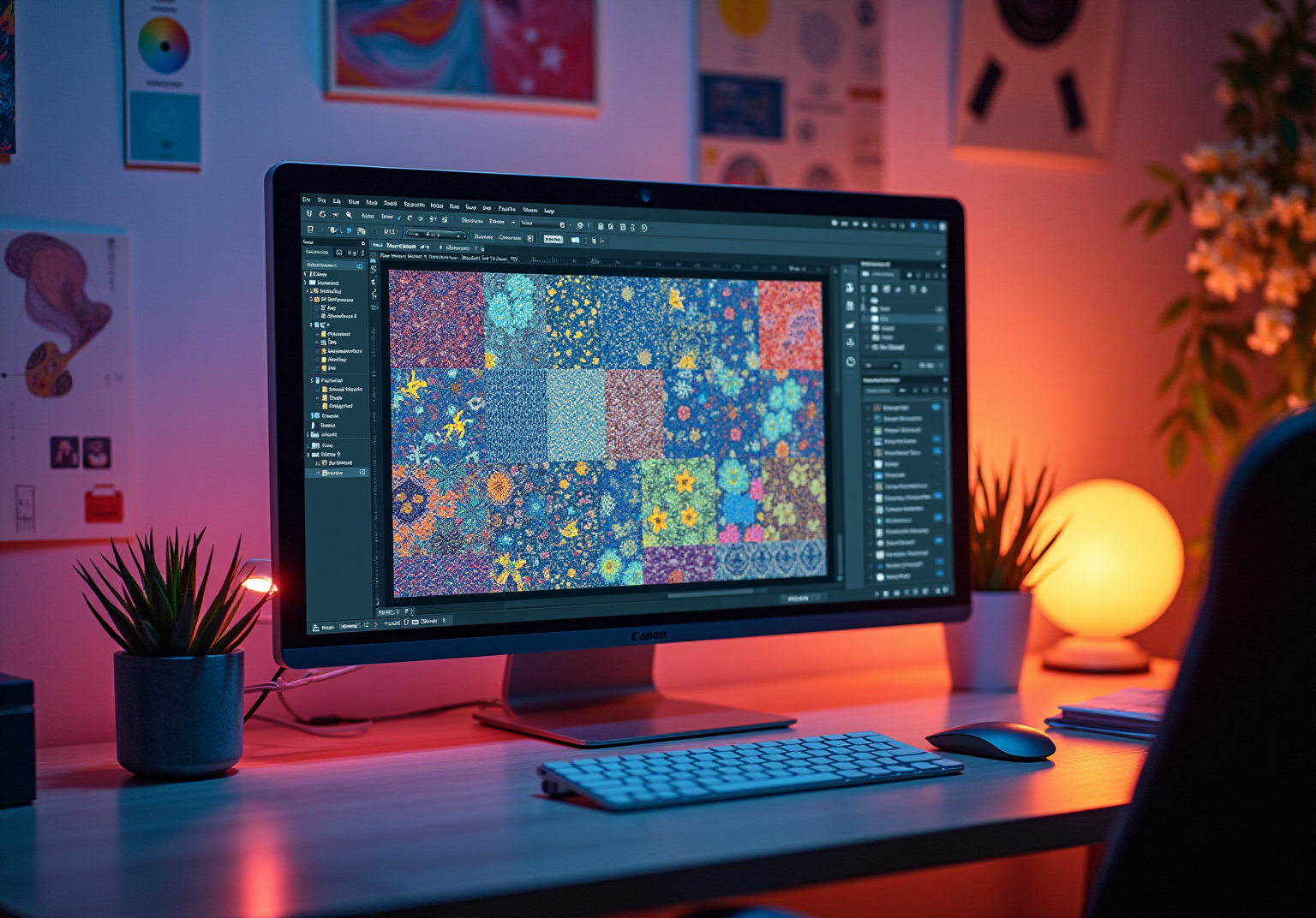 Creative Workspace with Illustrator Patterns Creative Workspace with Illustrator Patterns