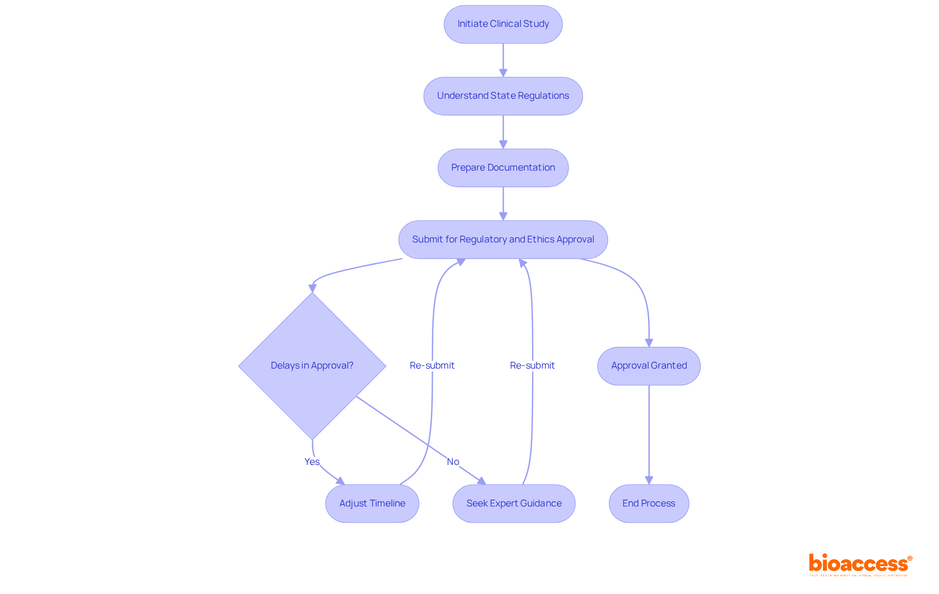 Each box represents a step in the approval process. Follow the arrows to see how each step connects and where potential delays might occur. The decision points help illustrate the importance of expert guidance in overcoming challenges.