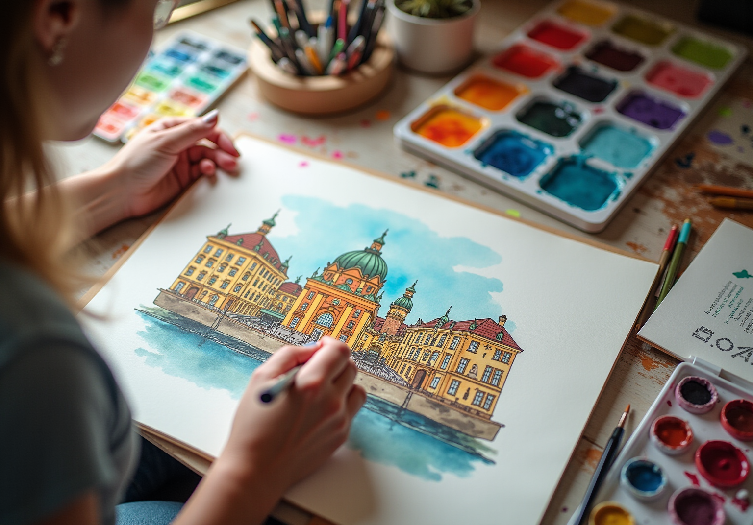 Artist at Work: Kelly Swain's Watercolor Creations Artist at Work: Kelly Swain's Watercolor Creations