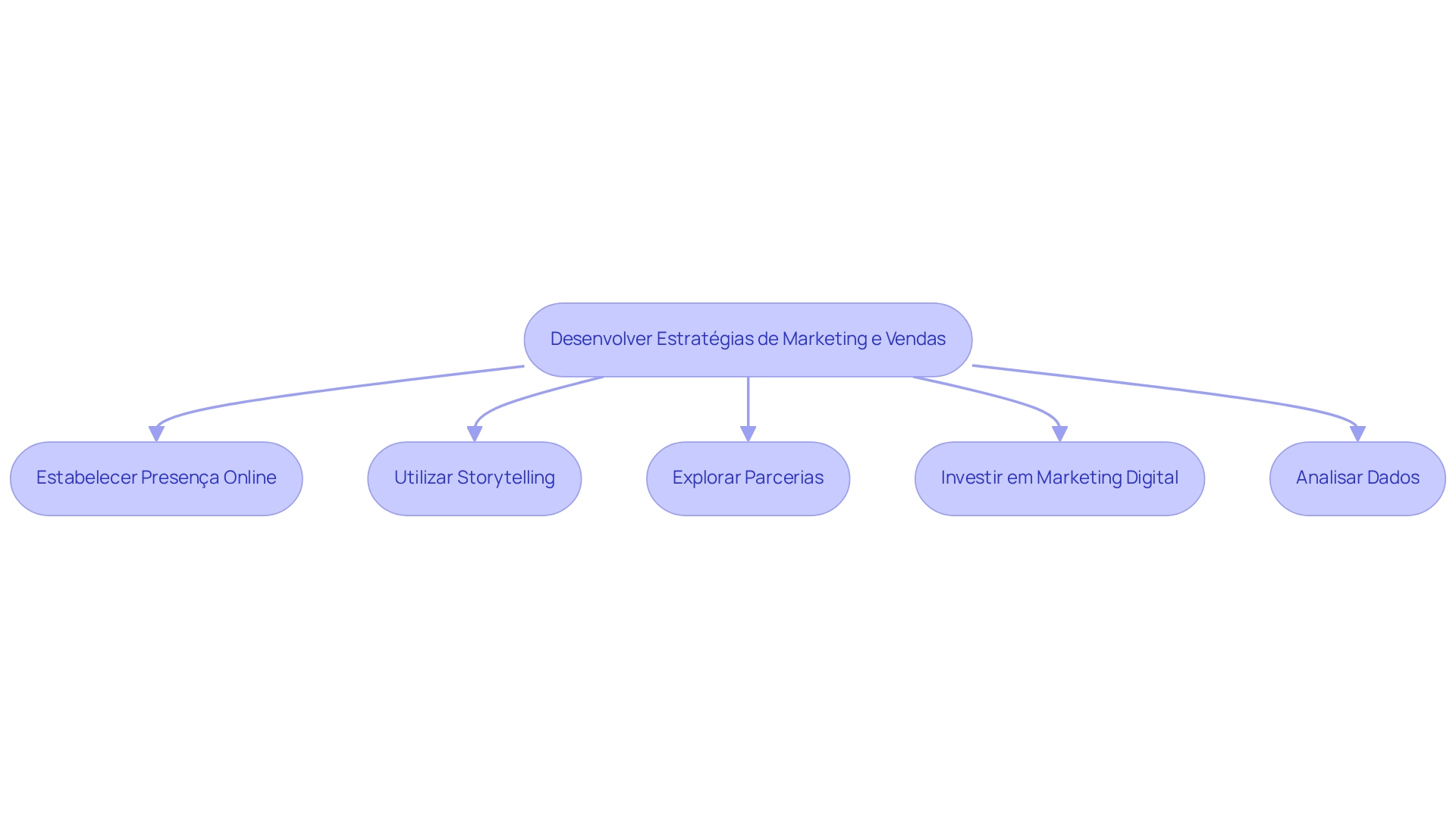 Cada etapa representa uma ação que deve ser realizada para vender as bonecas Reborn com sucesso. Siga as setas para entender o caminho que leva a cada estratégia.